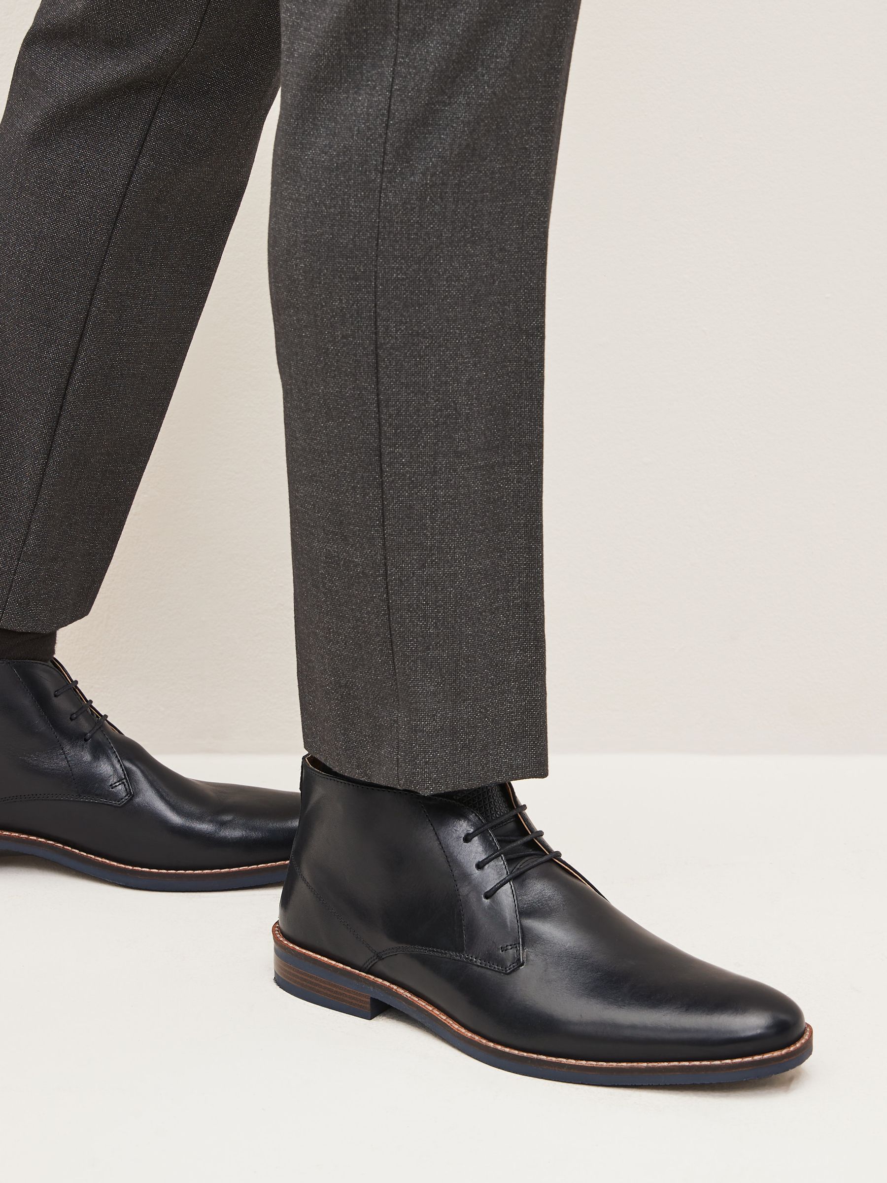 Buy Black Leather Chukka Boots from Next Ireland