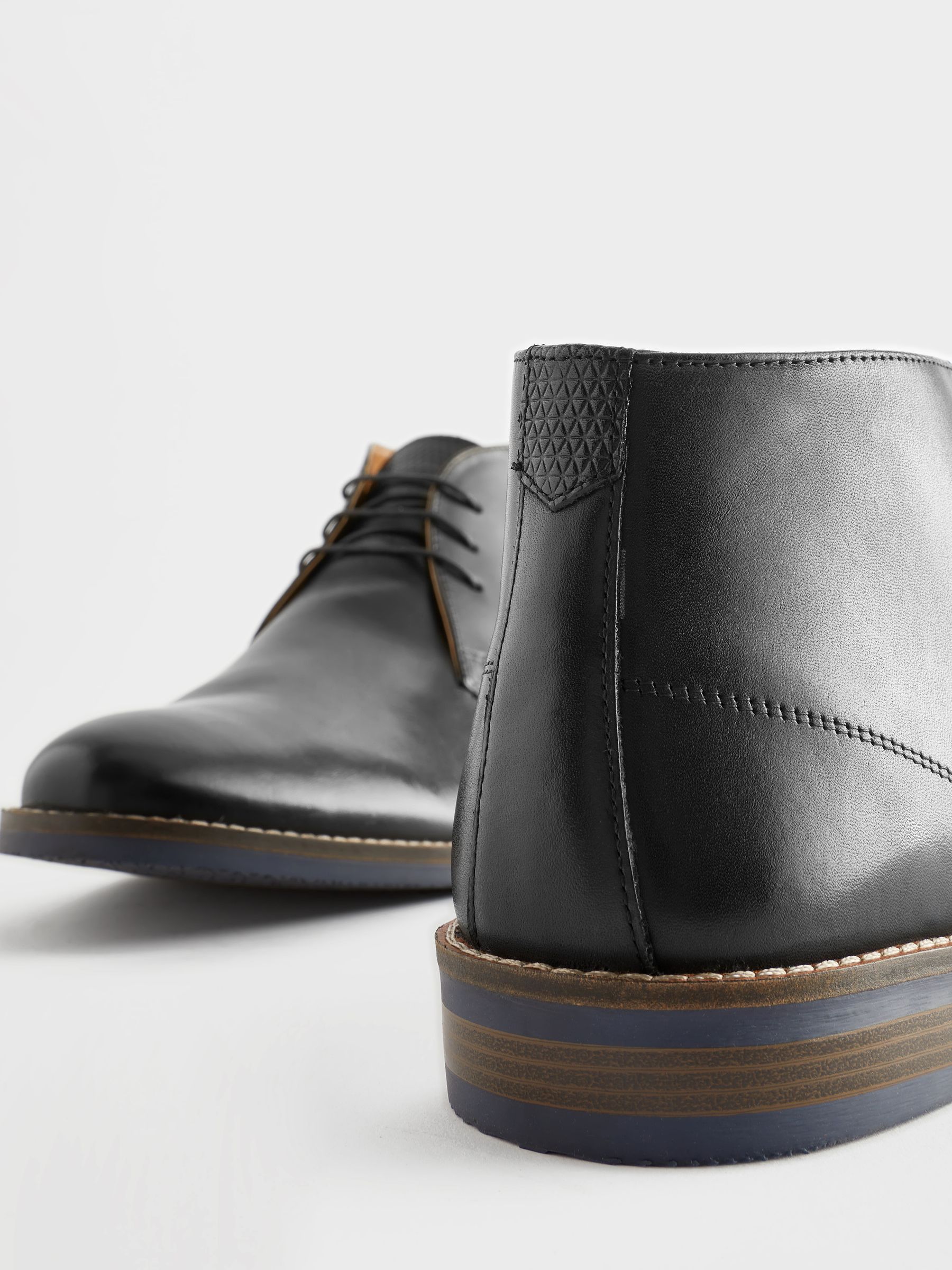 Buy Black Leather Chukka Boots from Next Ireland