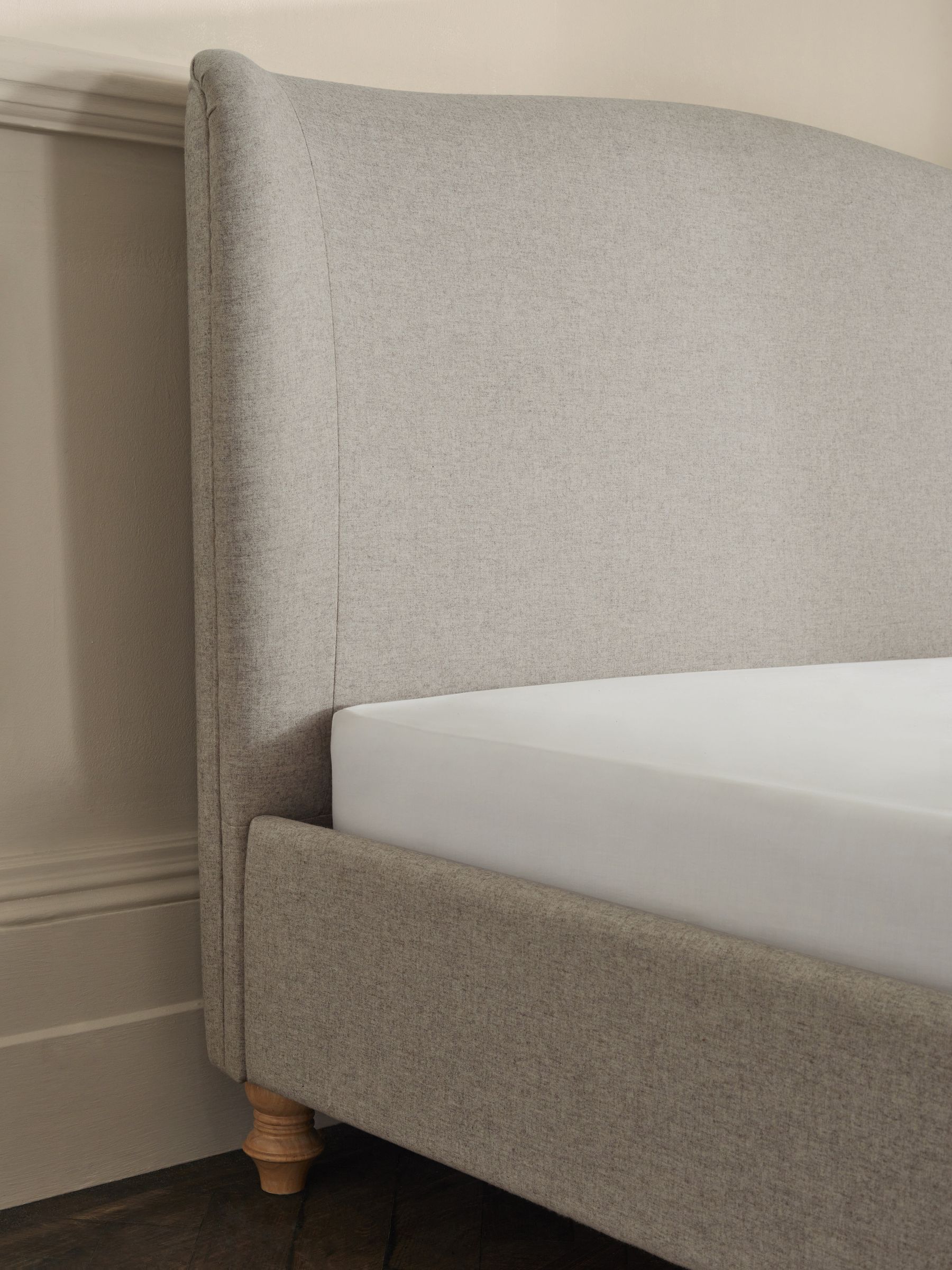 Buy Wool Blend Natural Stone Reign Upholstered Bed Frame from the Next ...
