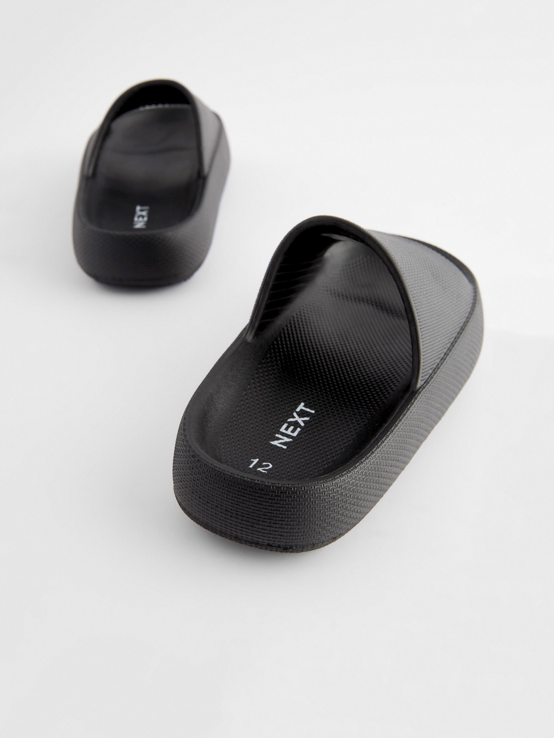 Buy Black Chunky Sliders from Next United Arab Emirates