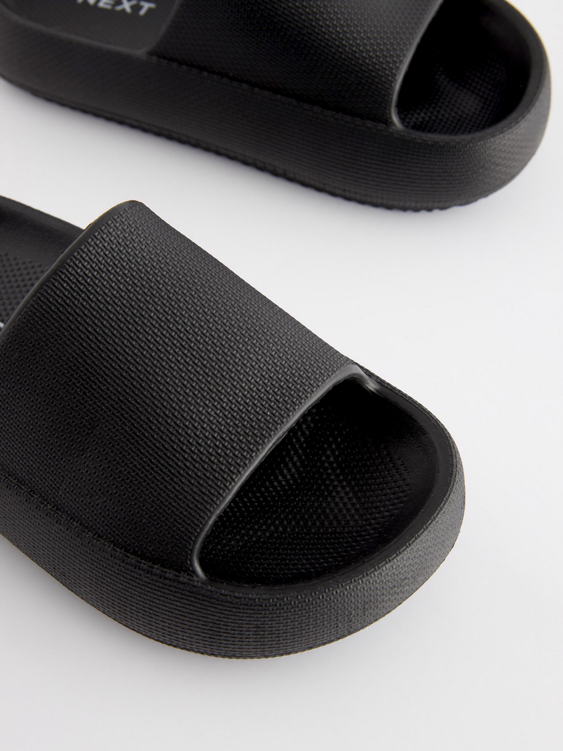 Buy Black Chunky Sliders from Next United Arab Emirates