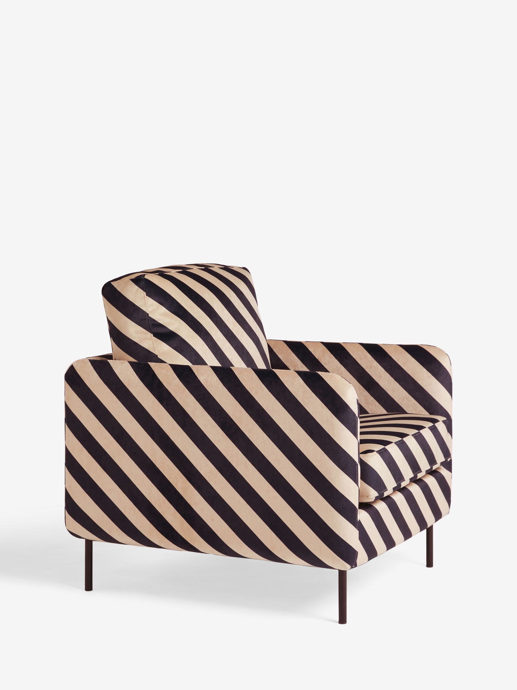 Buy Rockett St George Studio Stripe Velvet Sand and Black The Edie ...