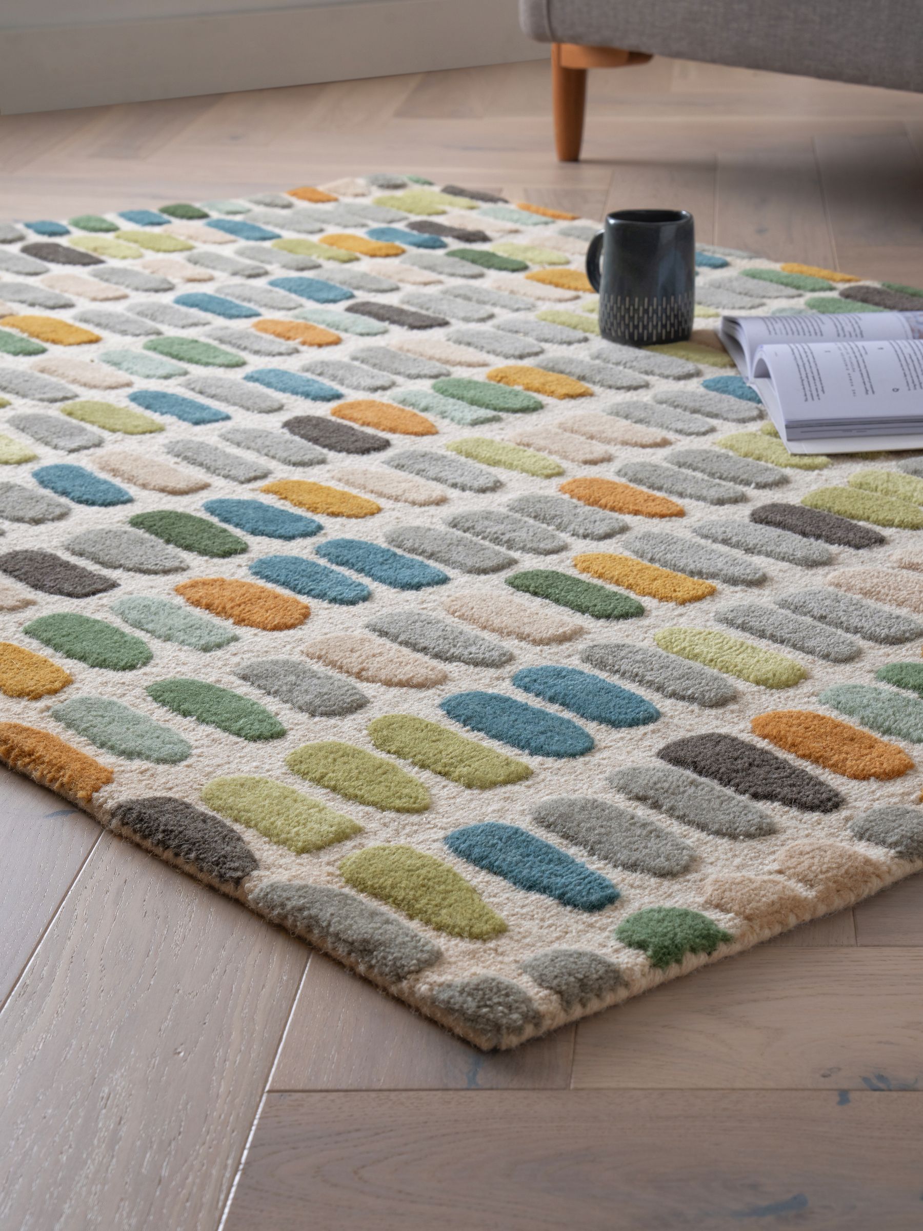 Buy Green Sketch Rug from the Next UK online shop