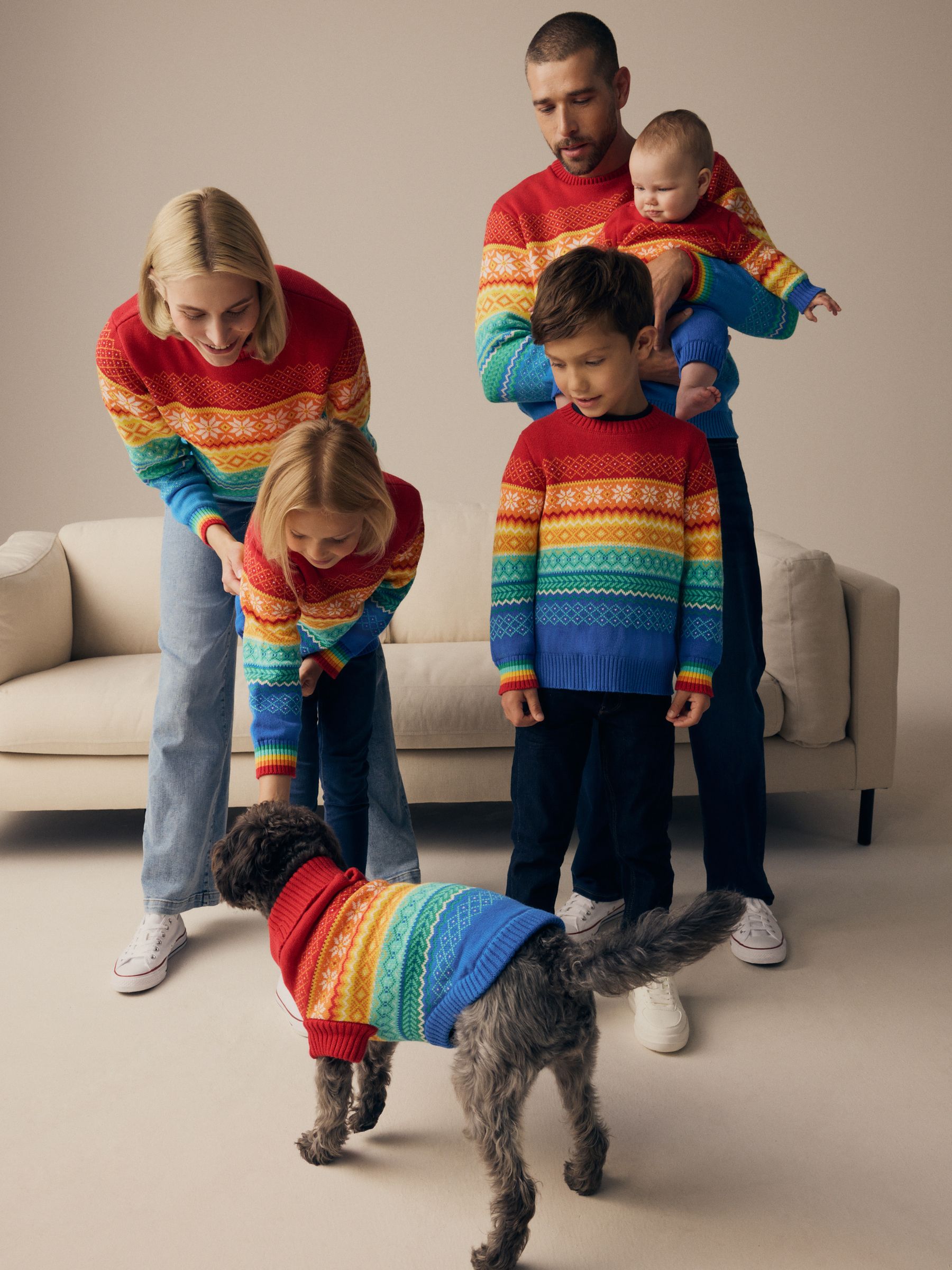 Buy Little Bird by Jools Oliver Multi 100% Cotton Christmas Fairisle ...