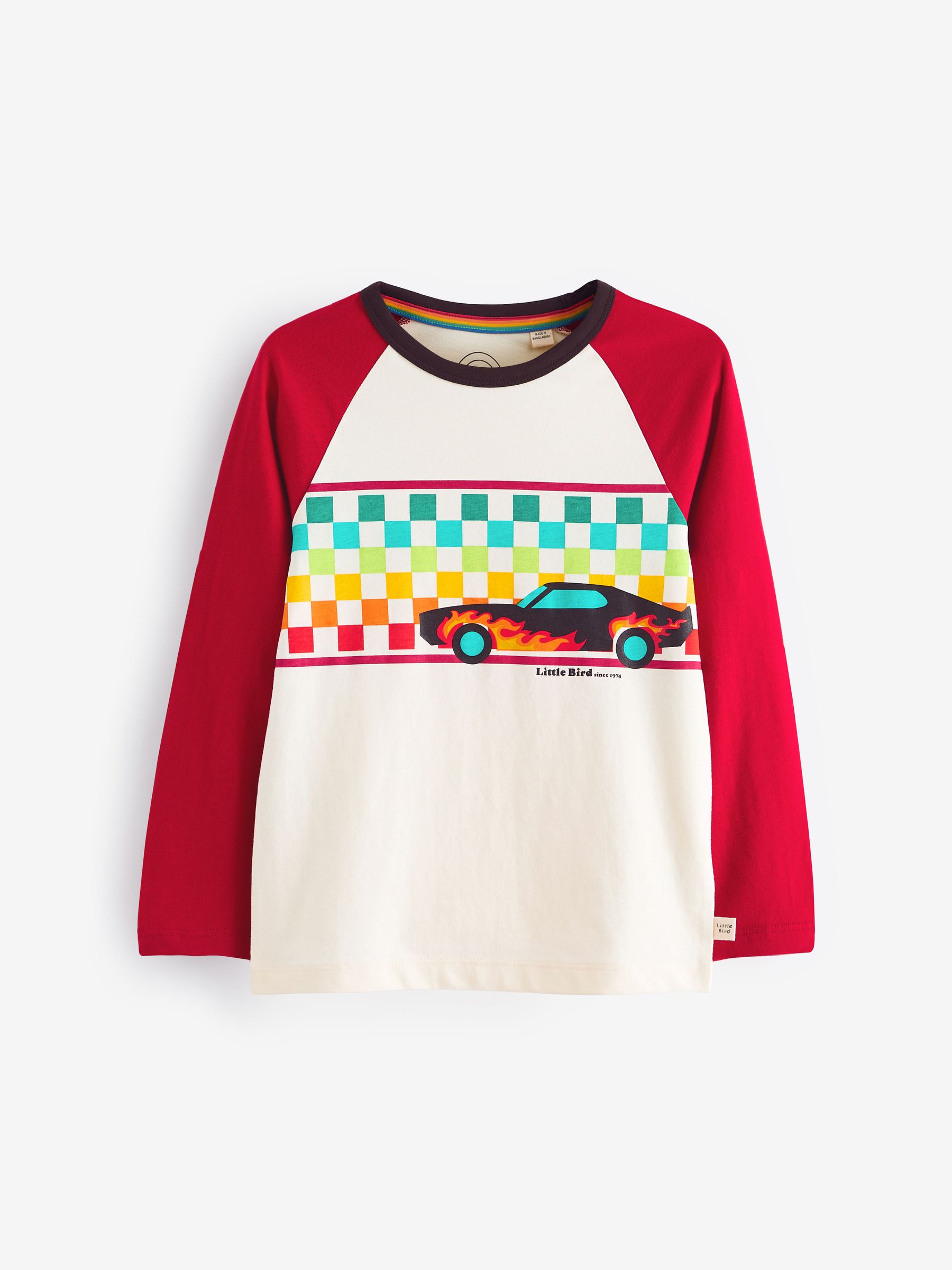 Buy Little Bird by Jools Oliver Red 100% Cotton Long Sleeved T-Shirt ...