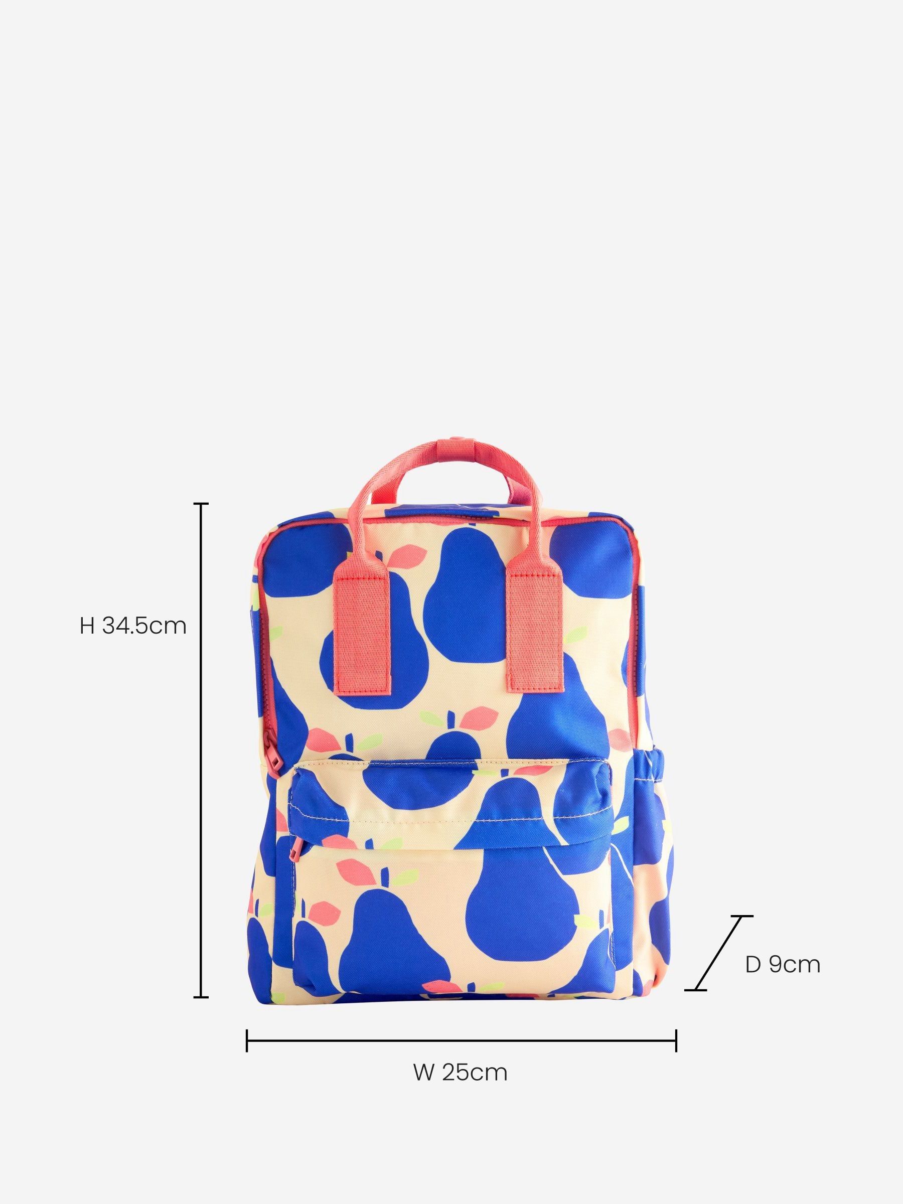 Buy Blue/Ecru Pear Double Handle Backpack from Next Ireland