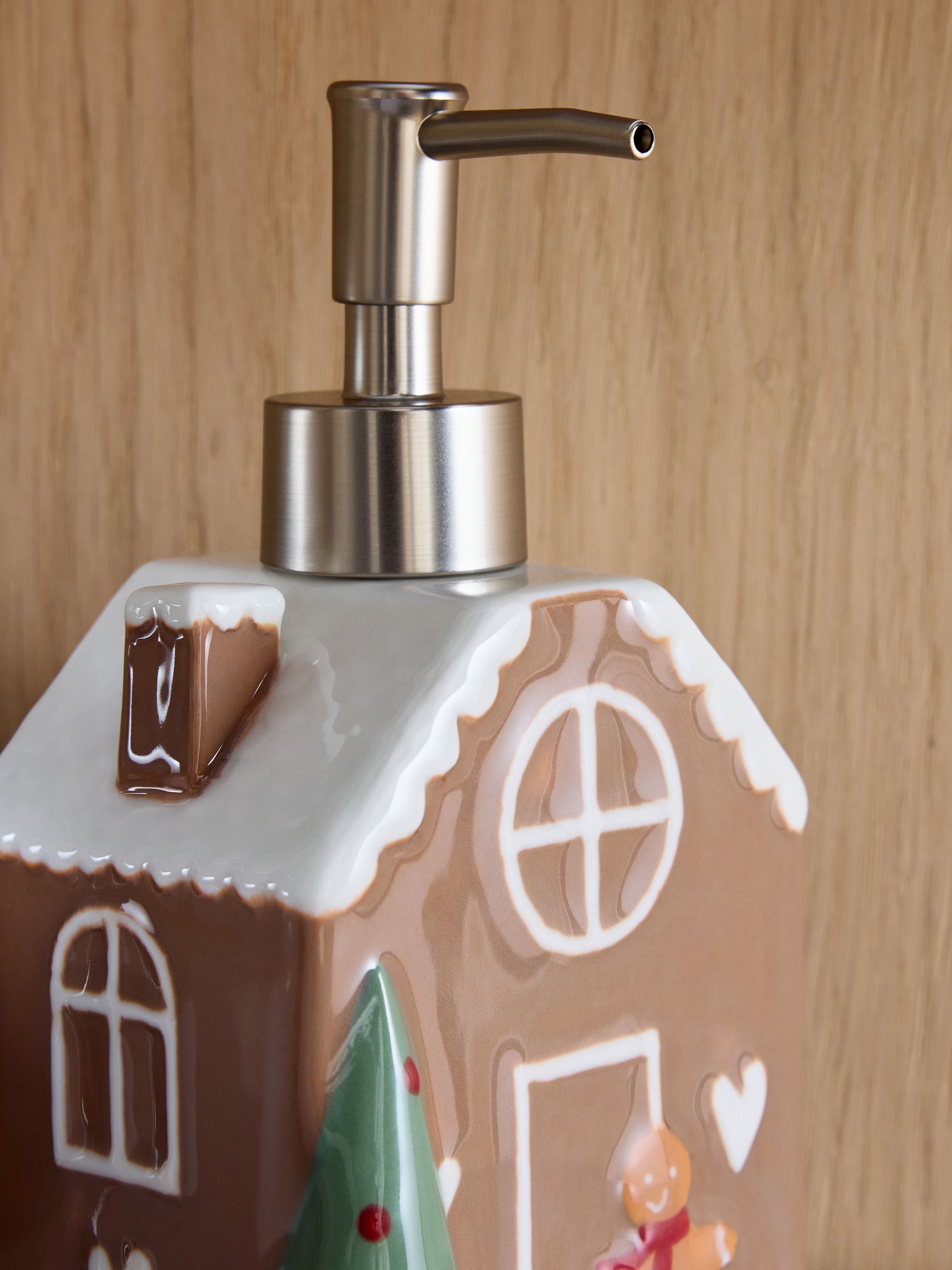 Buy Brown Christmas Gingerbread House Soap Dispenser from the Next UK ...