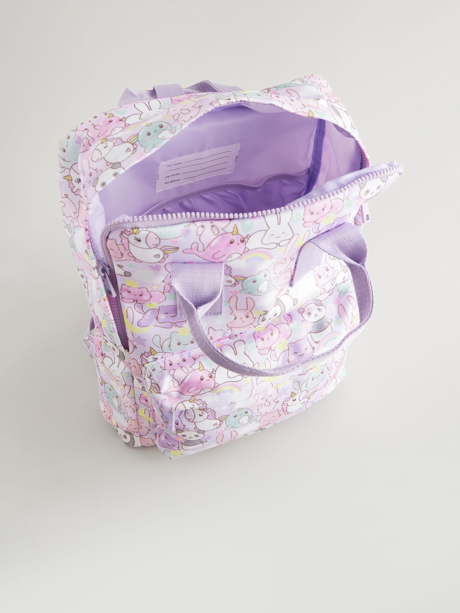 Buy Purple Kawaii Character Double Handle Backpack from the Next UK ...