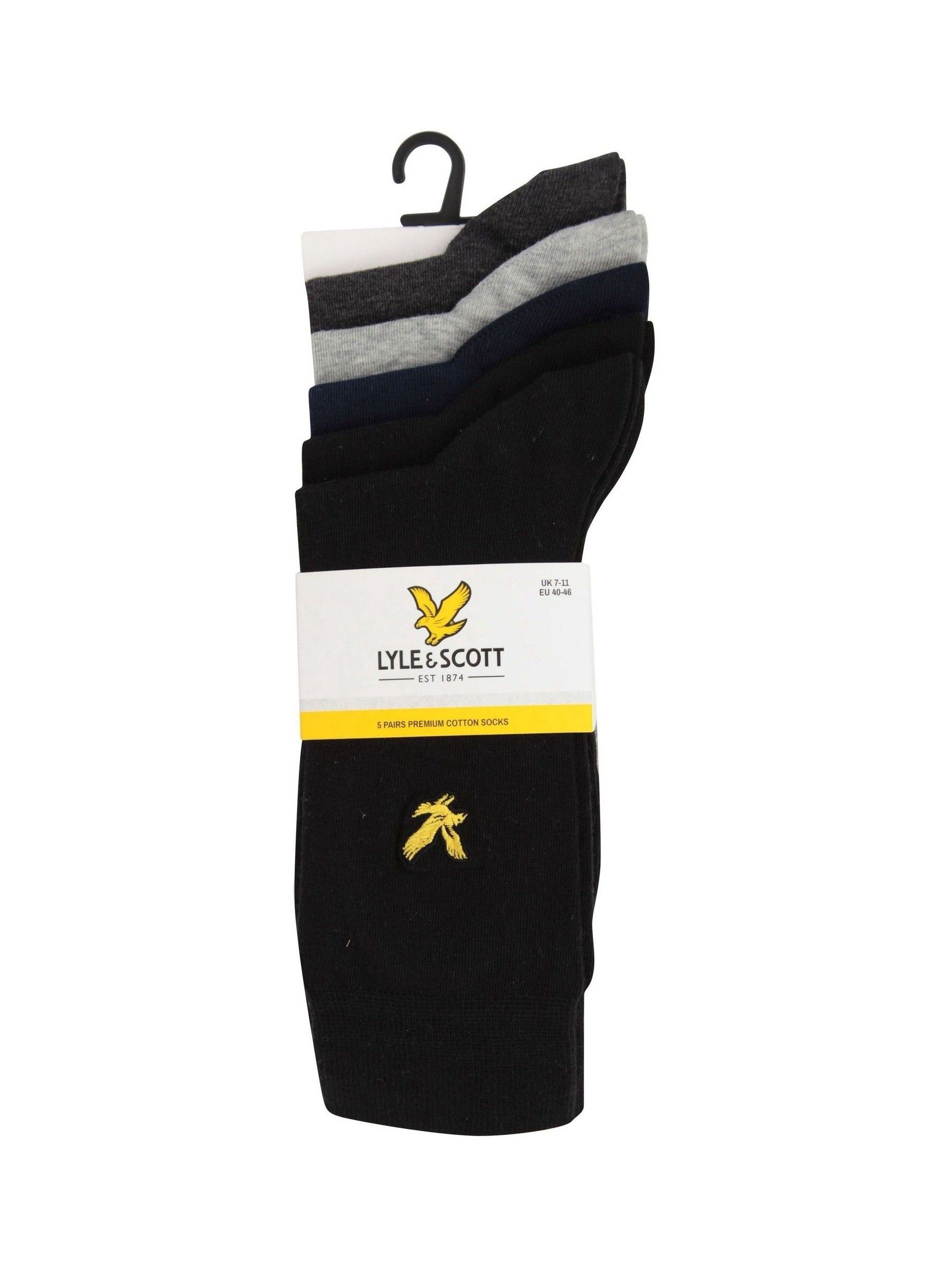 Buy Lyle & Scott Natural Core Socks 5 Pack from the Next UK online shop