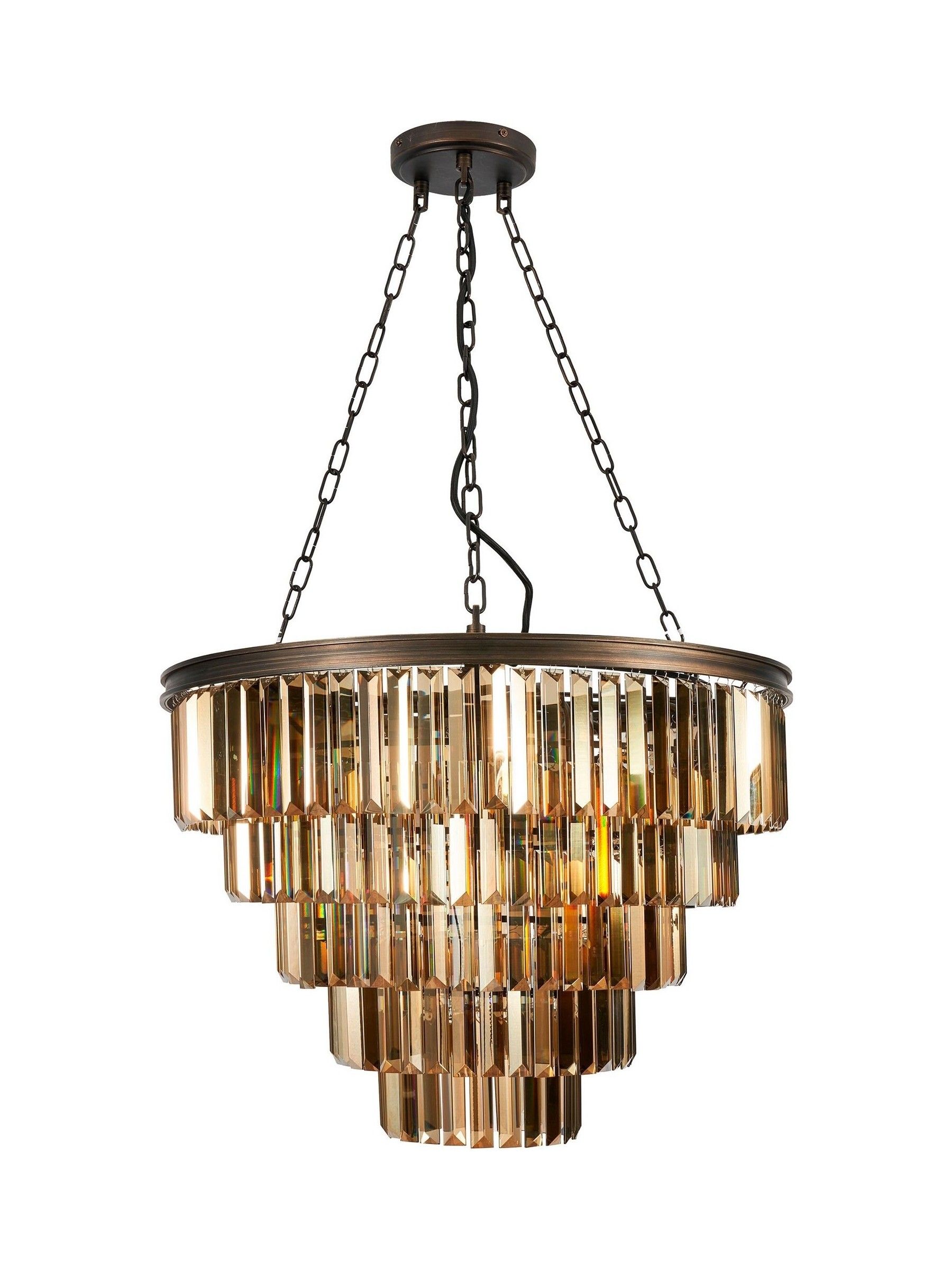 Buy Visconte by BHS Bronze Ingot Crystal Pendant Pendant Ceiling Light ...