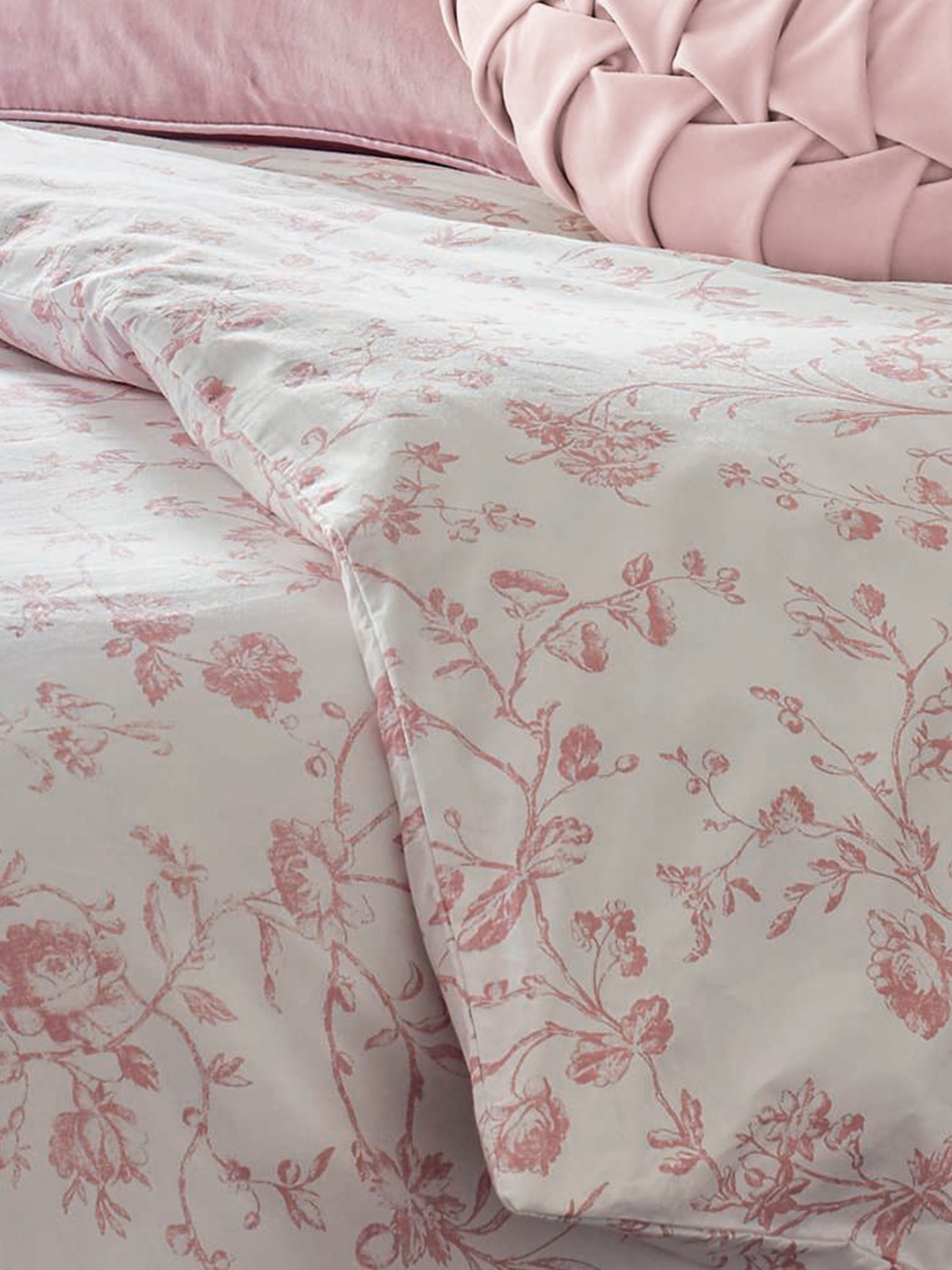 Buy Laura Ashley Pink Blush 200 Thread Count Aria Duvet Cover and Pillowcase Set from Next Ireland