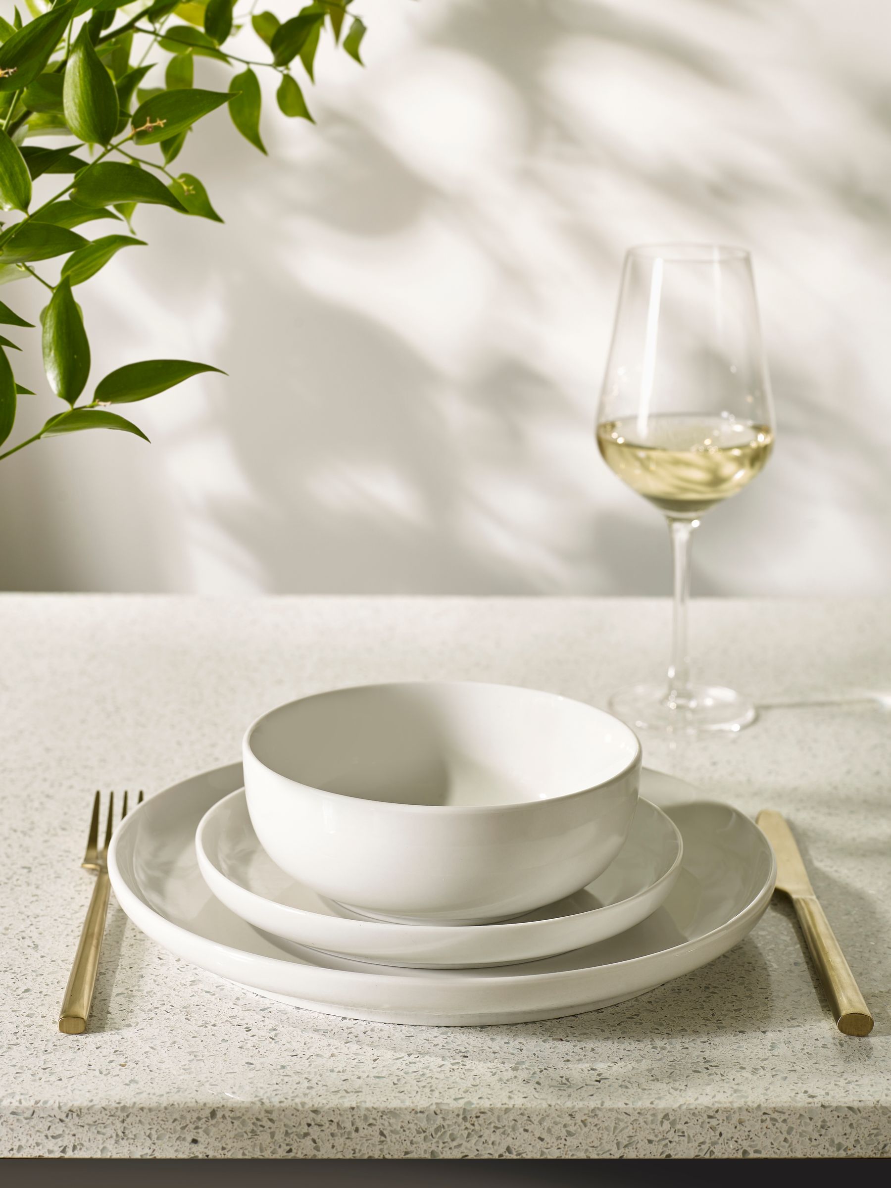 Buy 12 Piece White Moderna Dinner Set from the Next UK online shop