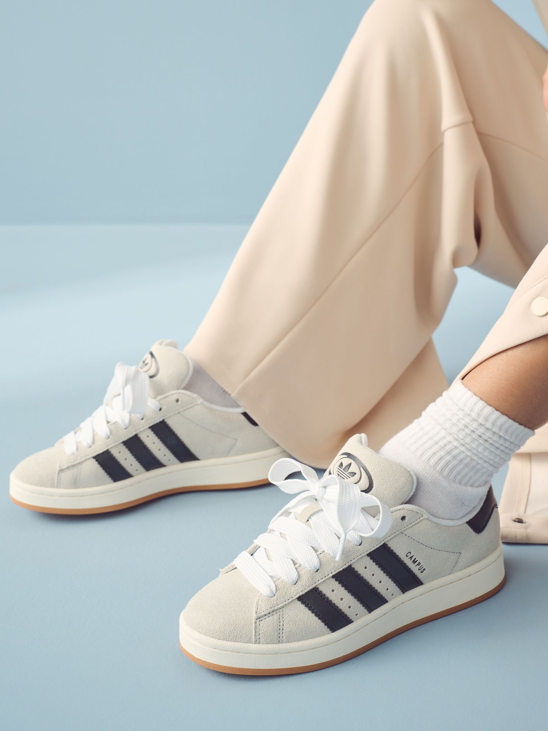 Buy adidas Originals White/Black Campus Trainers from the Next UK ...