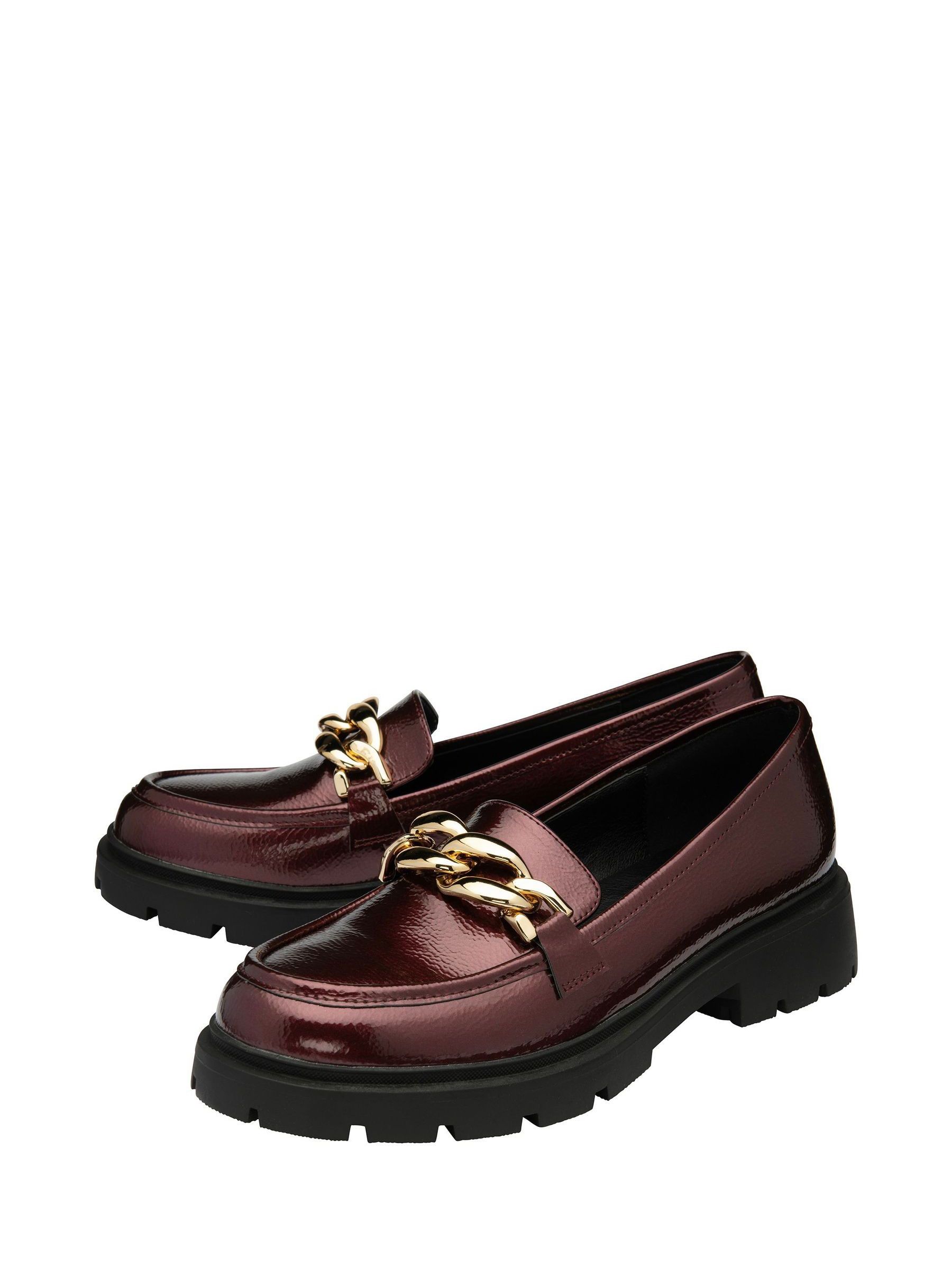 Buy Lotus Burgundy Red Patent Loafers from the Next UK online shop