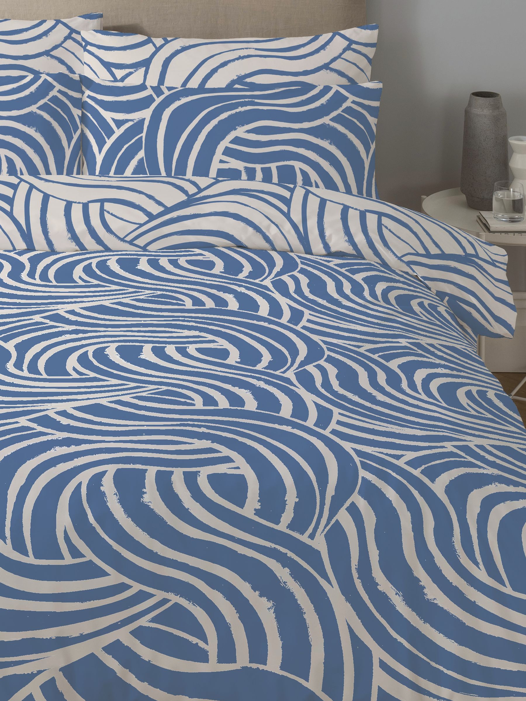 Buy Copenhagen Home Blue Sofia Duvet Cover Set from the Next UK online shop