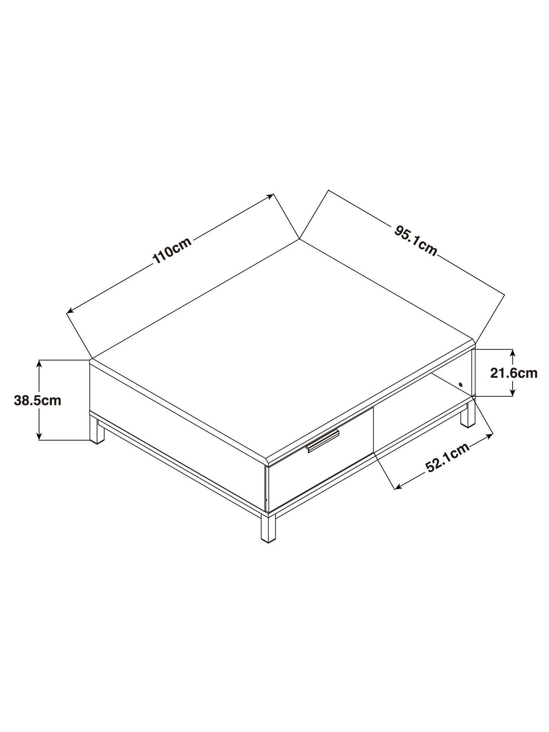 Buy Light Bronx Coffee Table With Drawers from the Next UK online shop