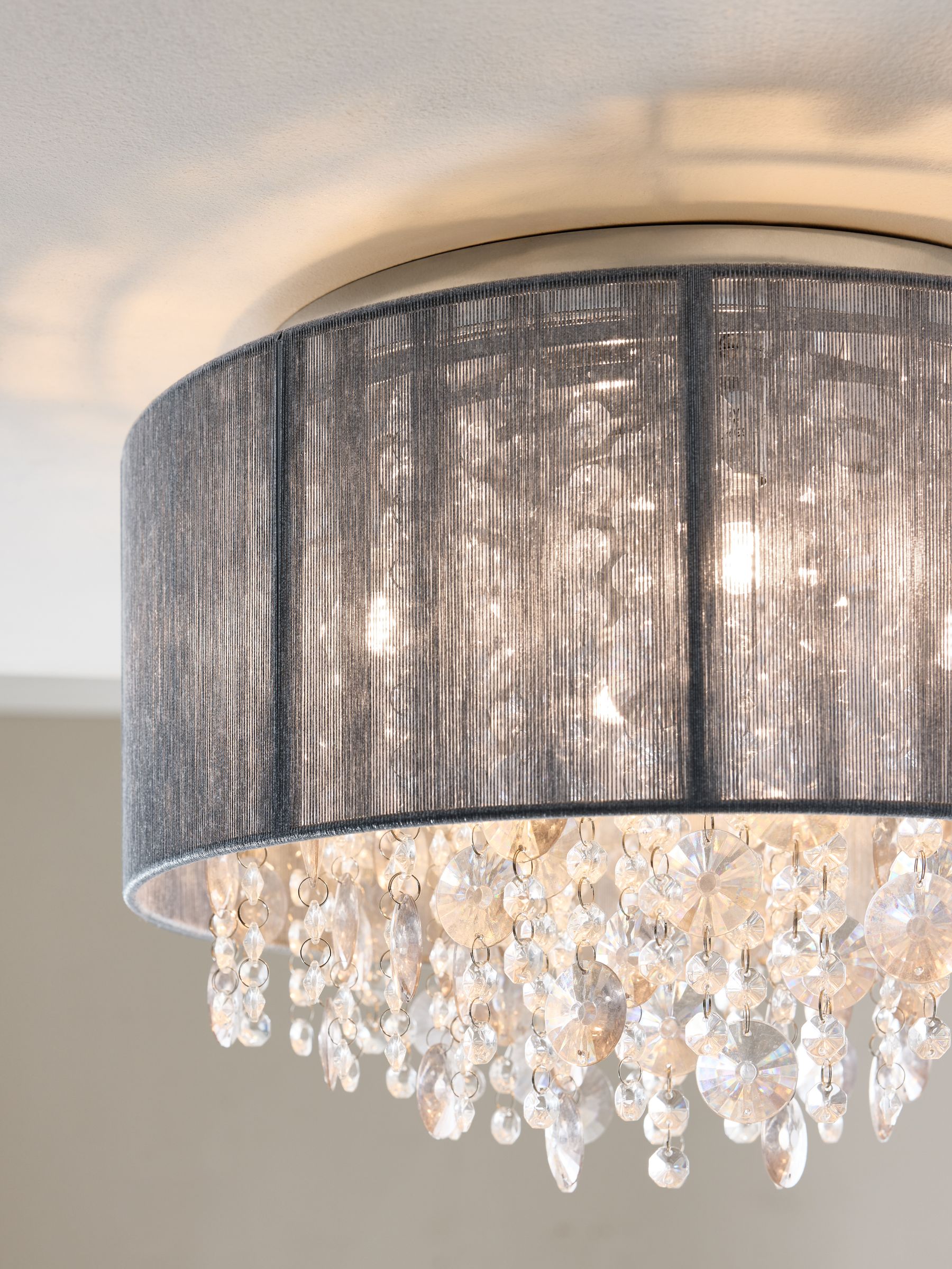Buy Grey Palazzo Flush Ceiling Light from Next Ireland