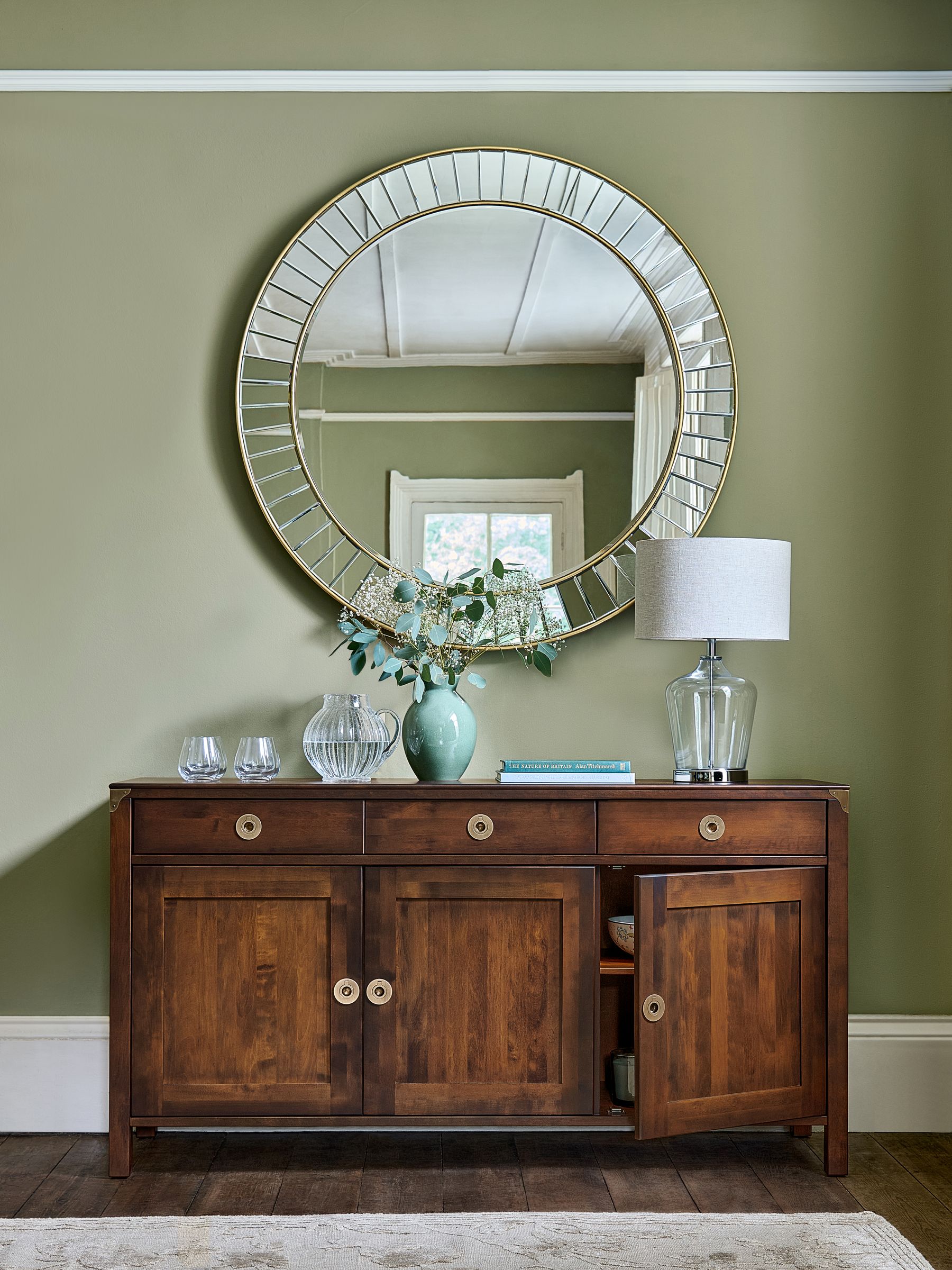Buy Laura Ashley Dark Chestnut Balmoral 3 Door 3 Drawer Large Sideboard ...
