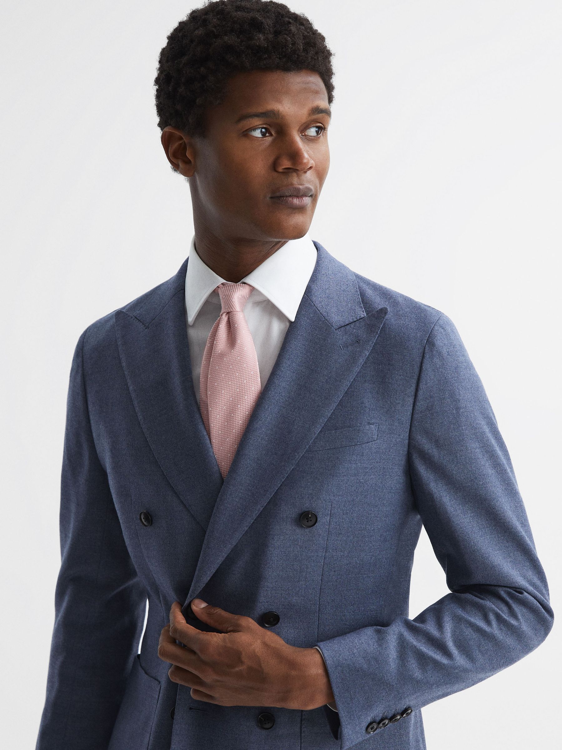 Buy Reiss Soft Pink Liam Silk Polka Dot Tie from the Next UK online shop