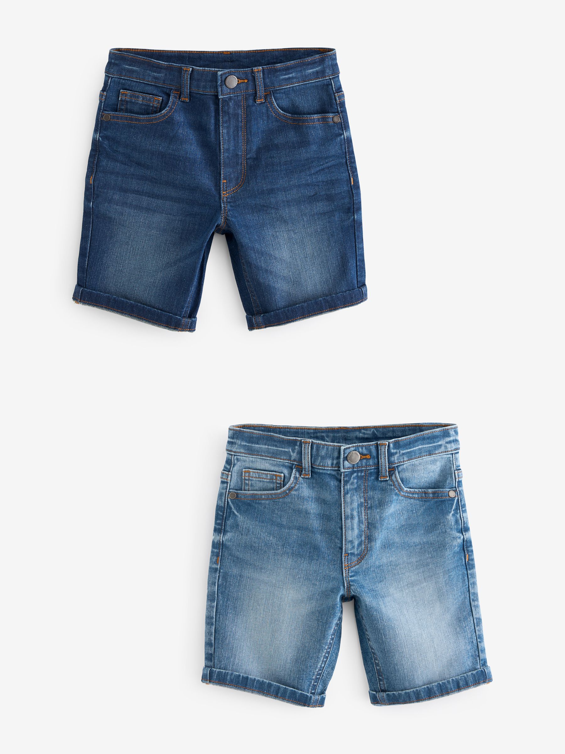 Buy Blues 2 Pack Denim Shorts (3-16yrs) from the Next UK online shop