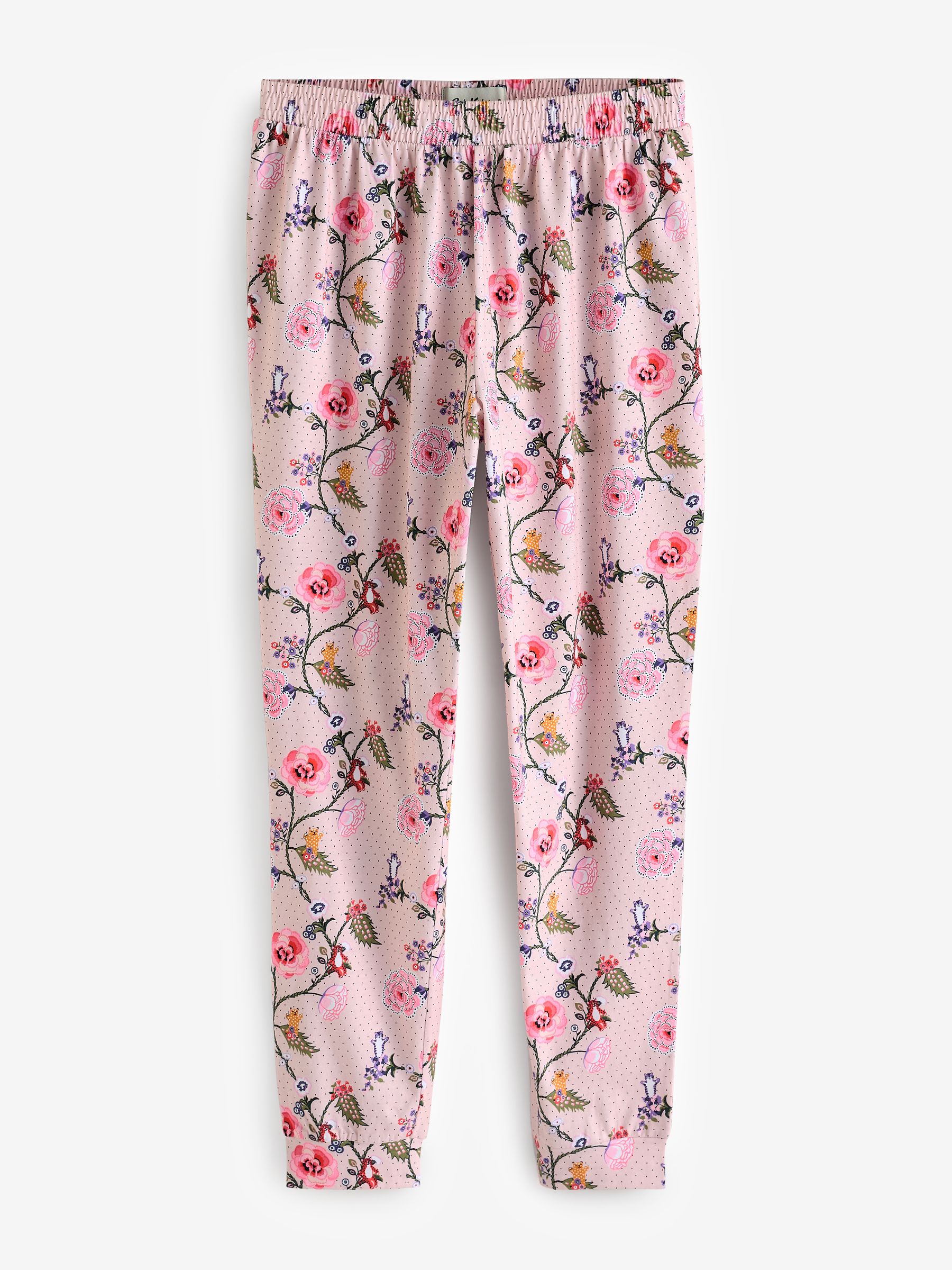 Buy Cath Kidston Pale Pink Floral 100% Cotton Henley Pyjamas from the ...
