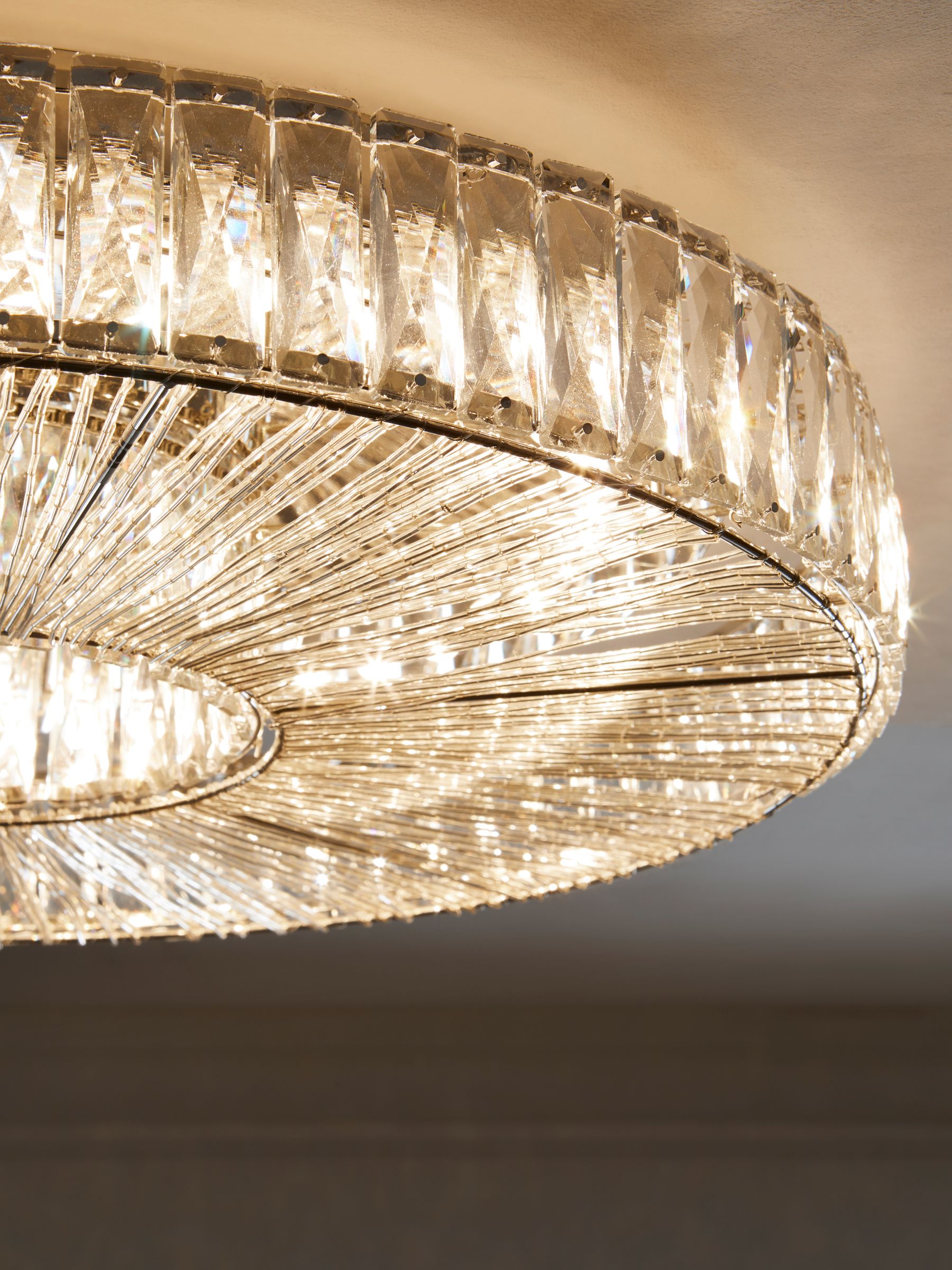 Buy Clear Aria Super Sized Flush Fitting Ceiling Light from the Next UK ...