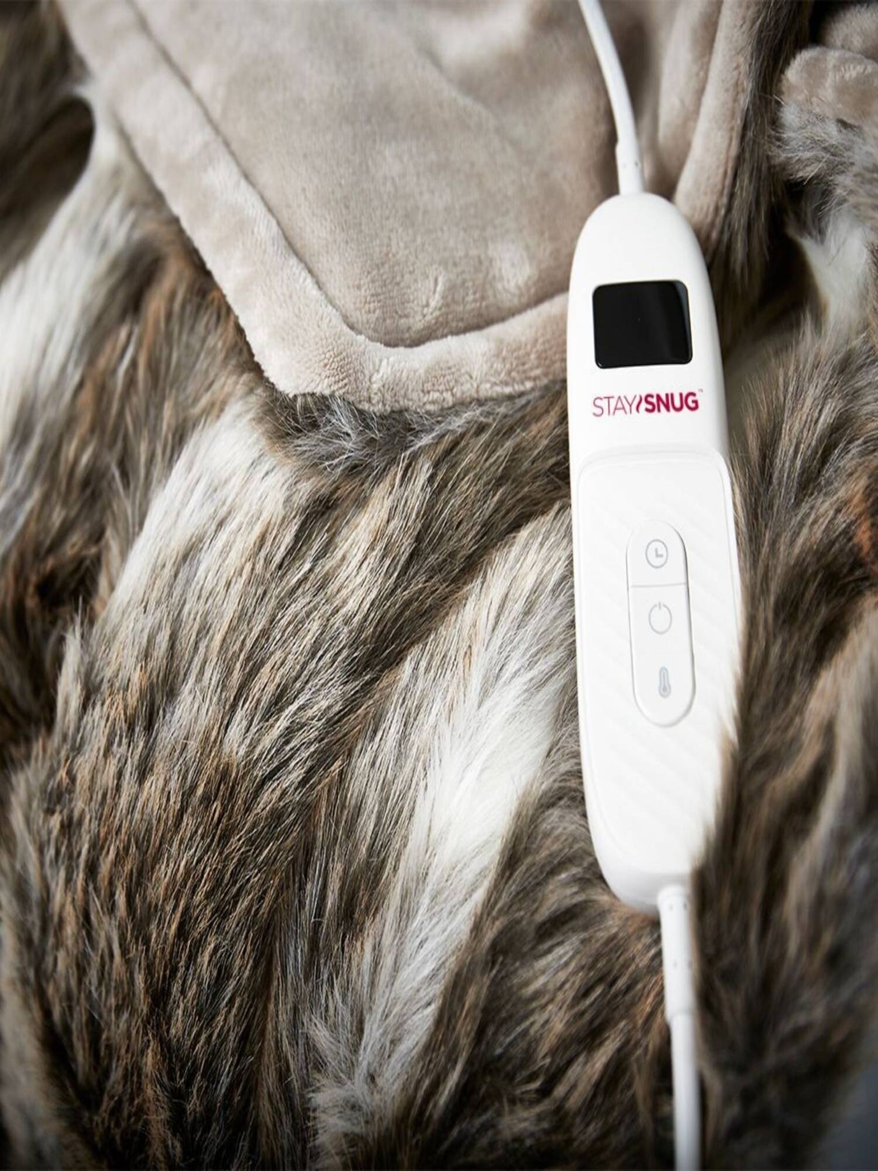 Buy Lakeland Mink Brown Faux Fur Heated Throw from the Next UK online shop