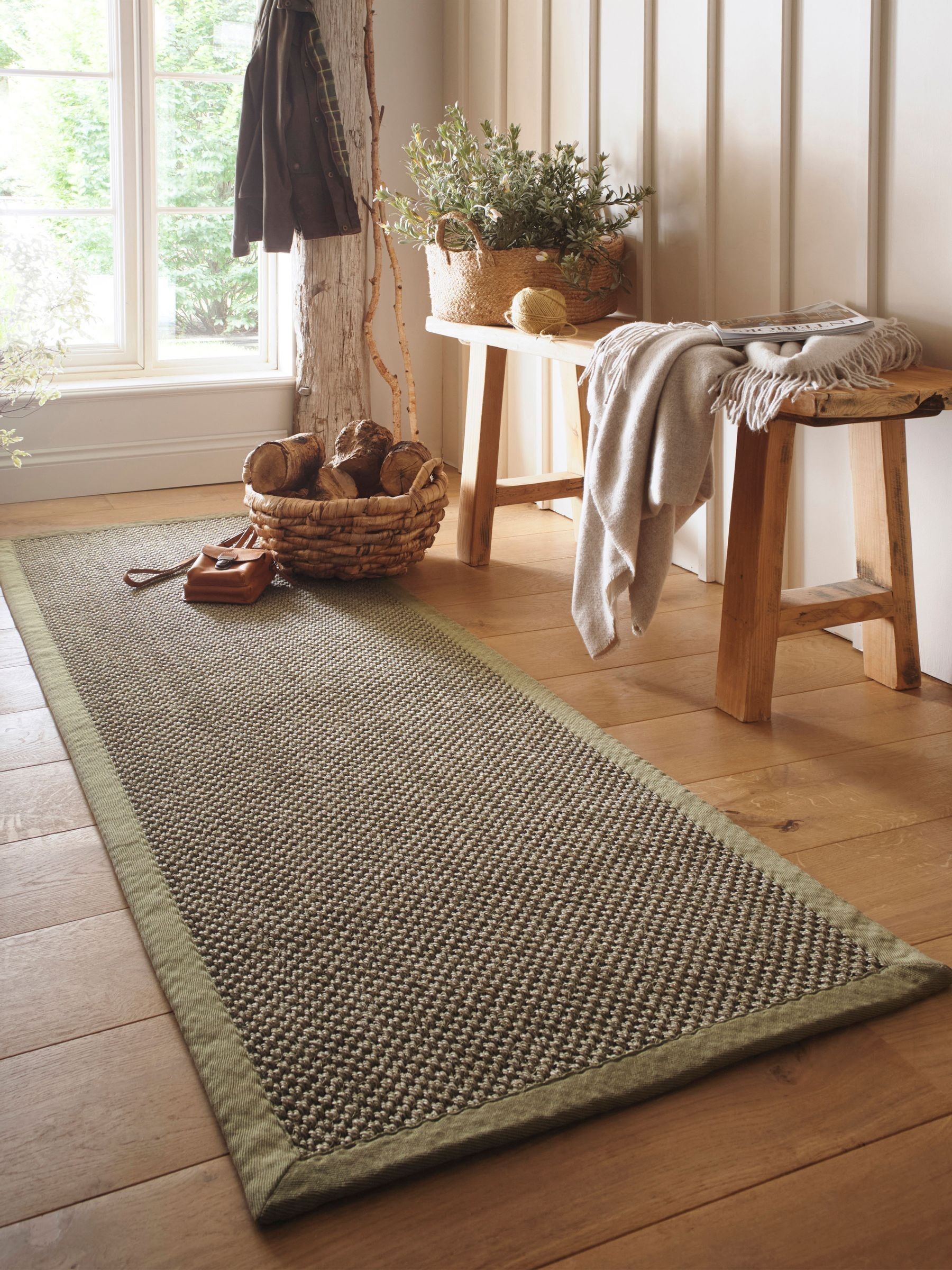 Buy Origin Rugs Sage Green Sisal Runner from the Next UK online shop
