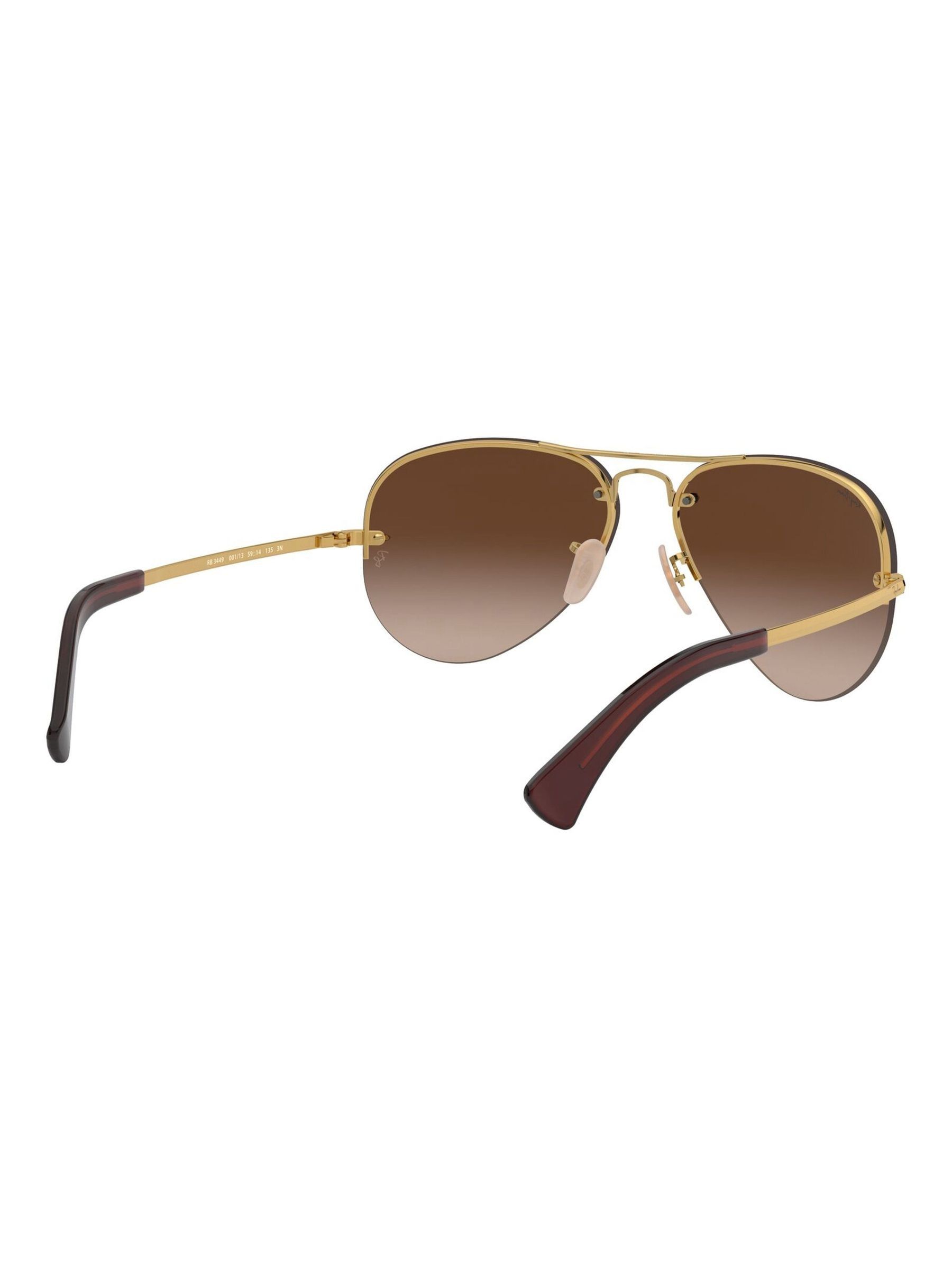 Buy Ray Ban Gold and Brown Lens Lightforce Sunglasses from the Next UK ...
