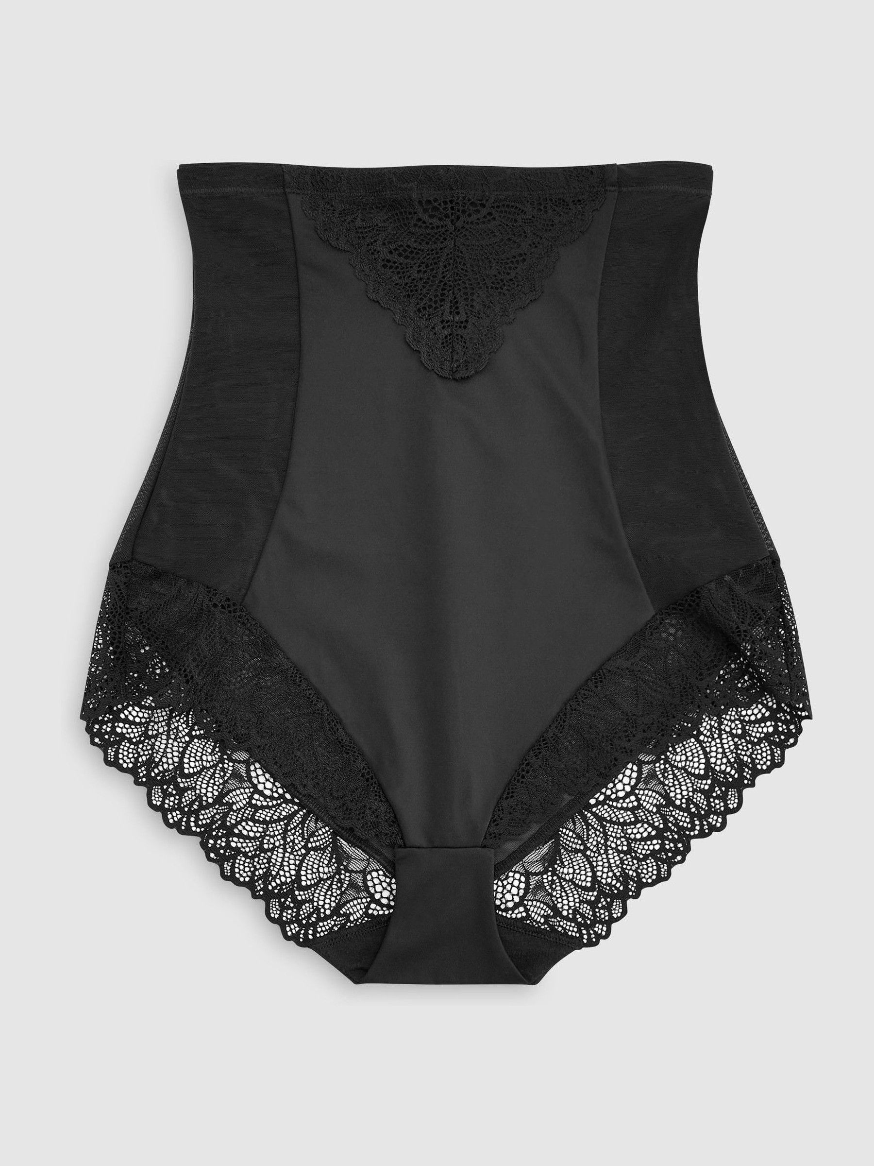 Buy Black Super High Waist Briefs Firm Tummy Control Shaping Briefs ...