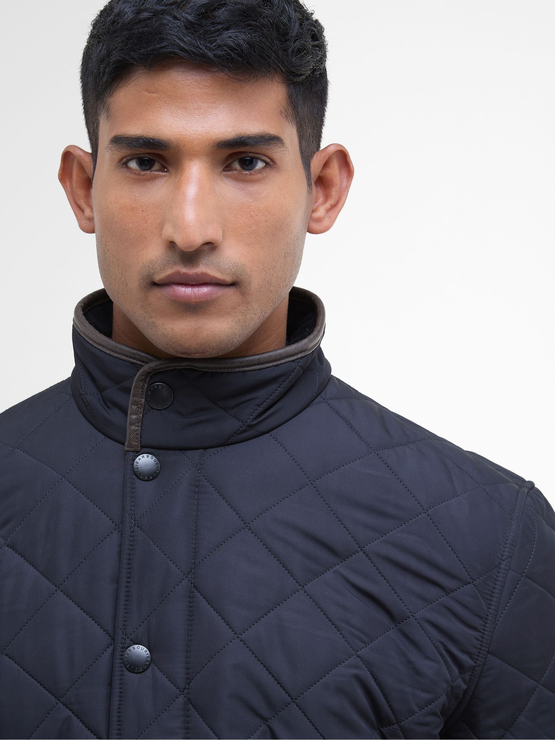 Buy Barbour® Navy Powell Quilted Jacket from the Next UK online shop