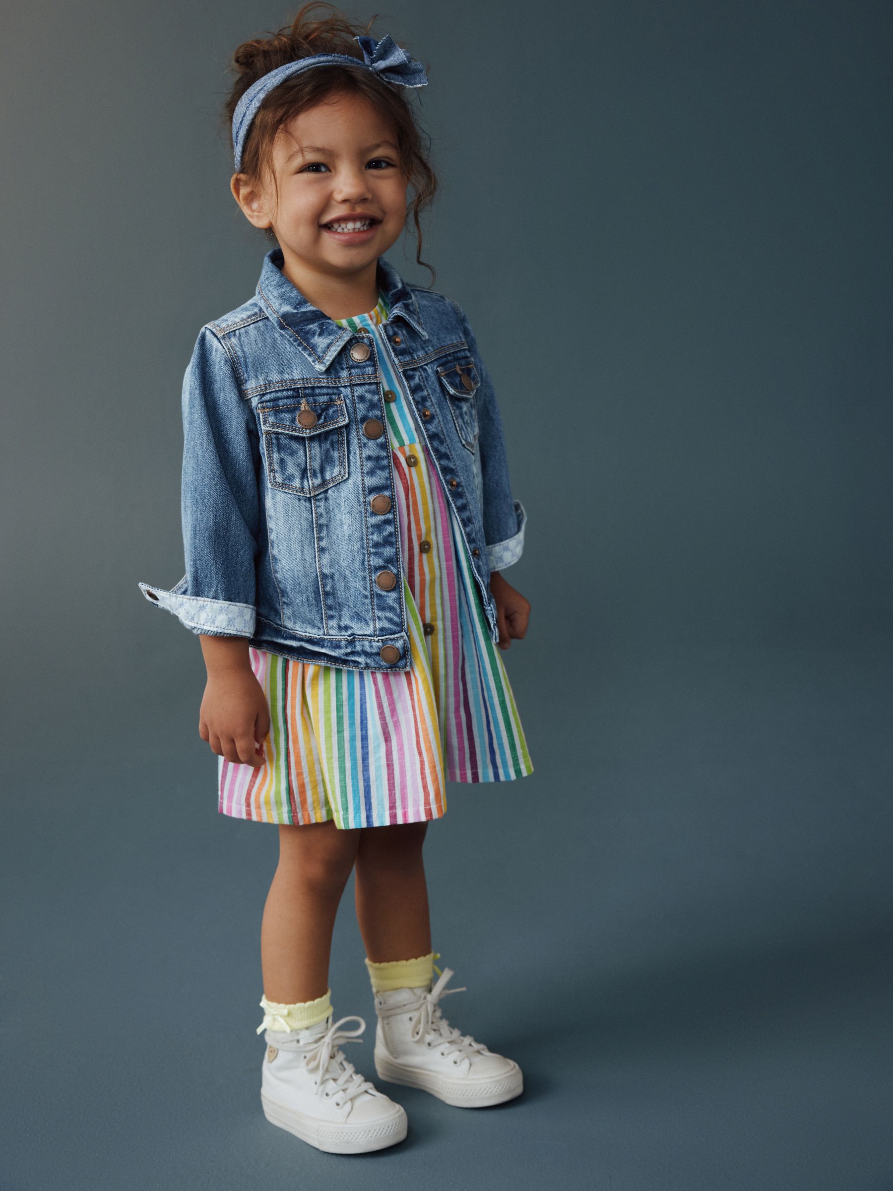 Buy Mid Blue Denim Western 100% Cotton Jacket (3mths-7yrs) from Next ...