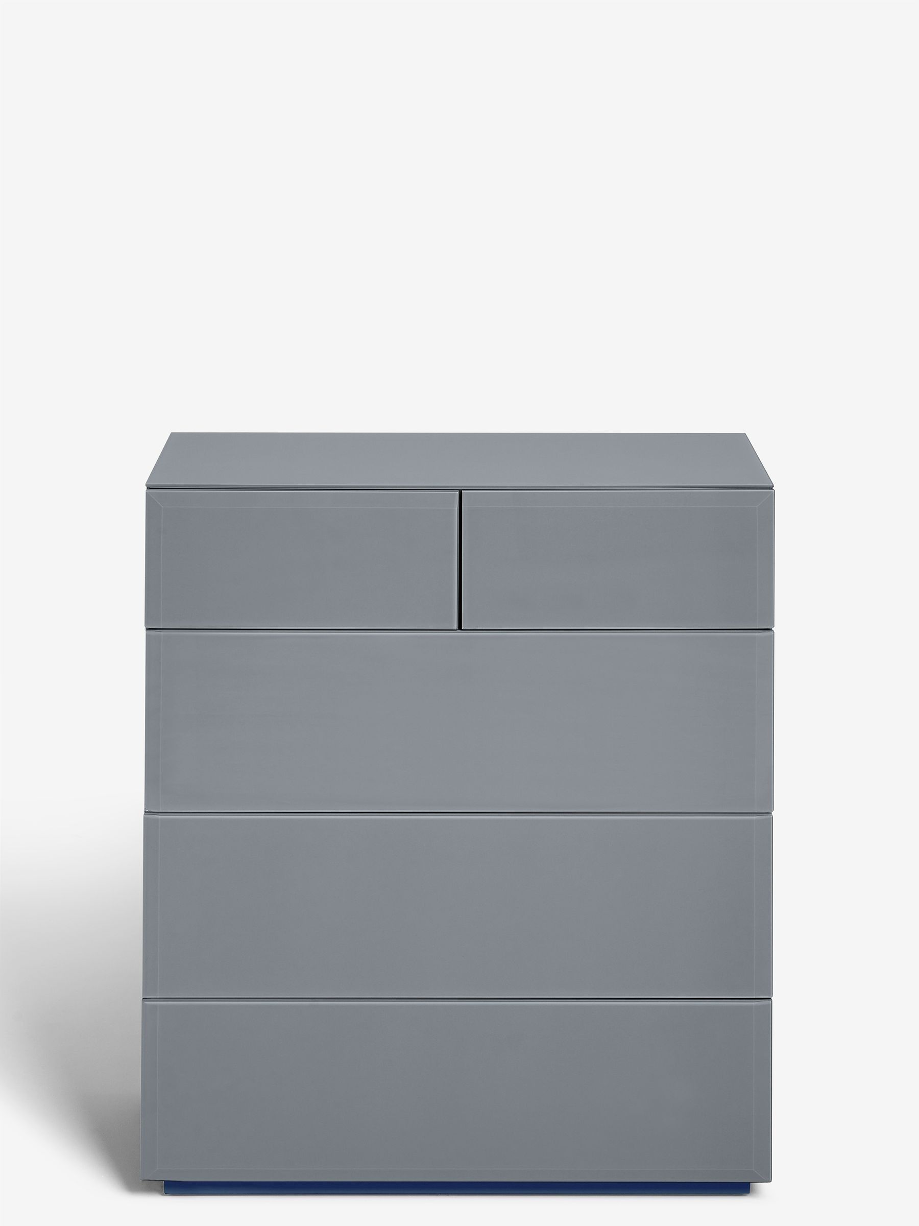 Buy Grey Sloane Glass 5 Drawer Collection Luxe Chest of Drawers from ...