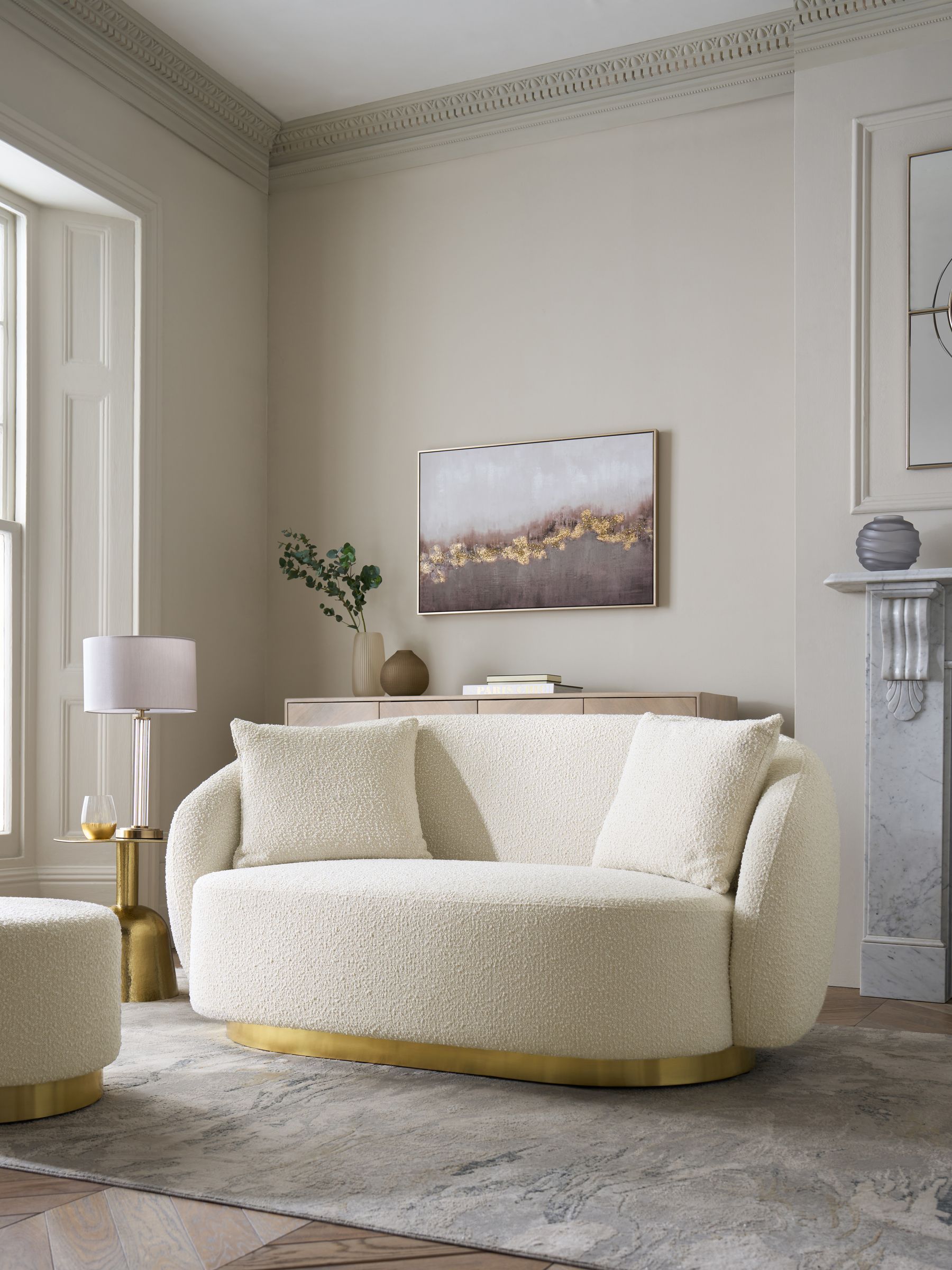 Buy Lipsy Off White Snug Boucle Laurel 2 Seater Sofa from the Next UK ...