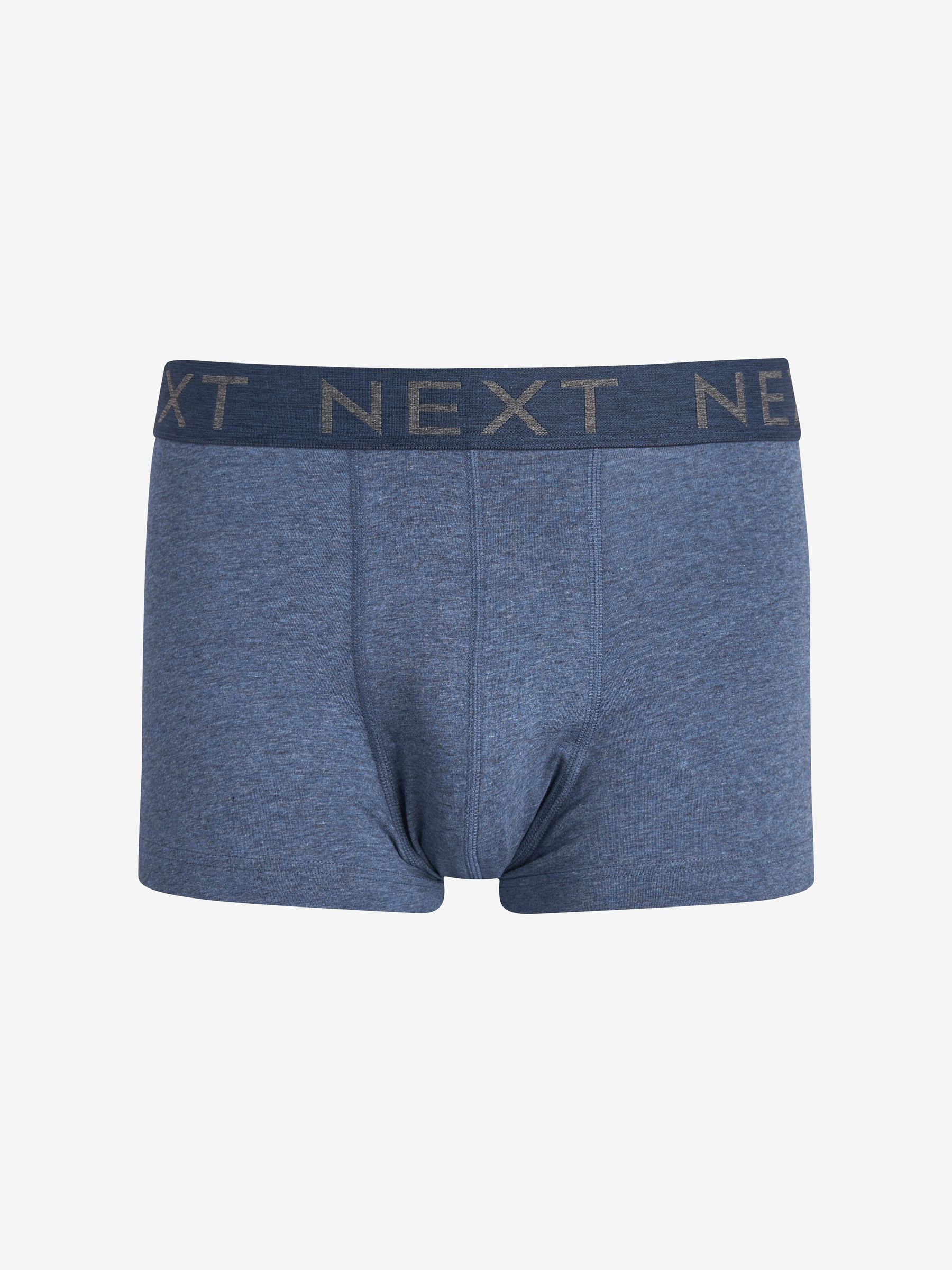 Buy Blue 10 pack Cotton Rich Blend Hipsters Boxers from the Next UK ...