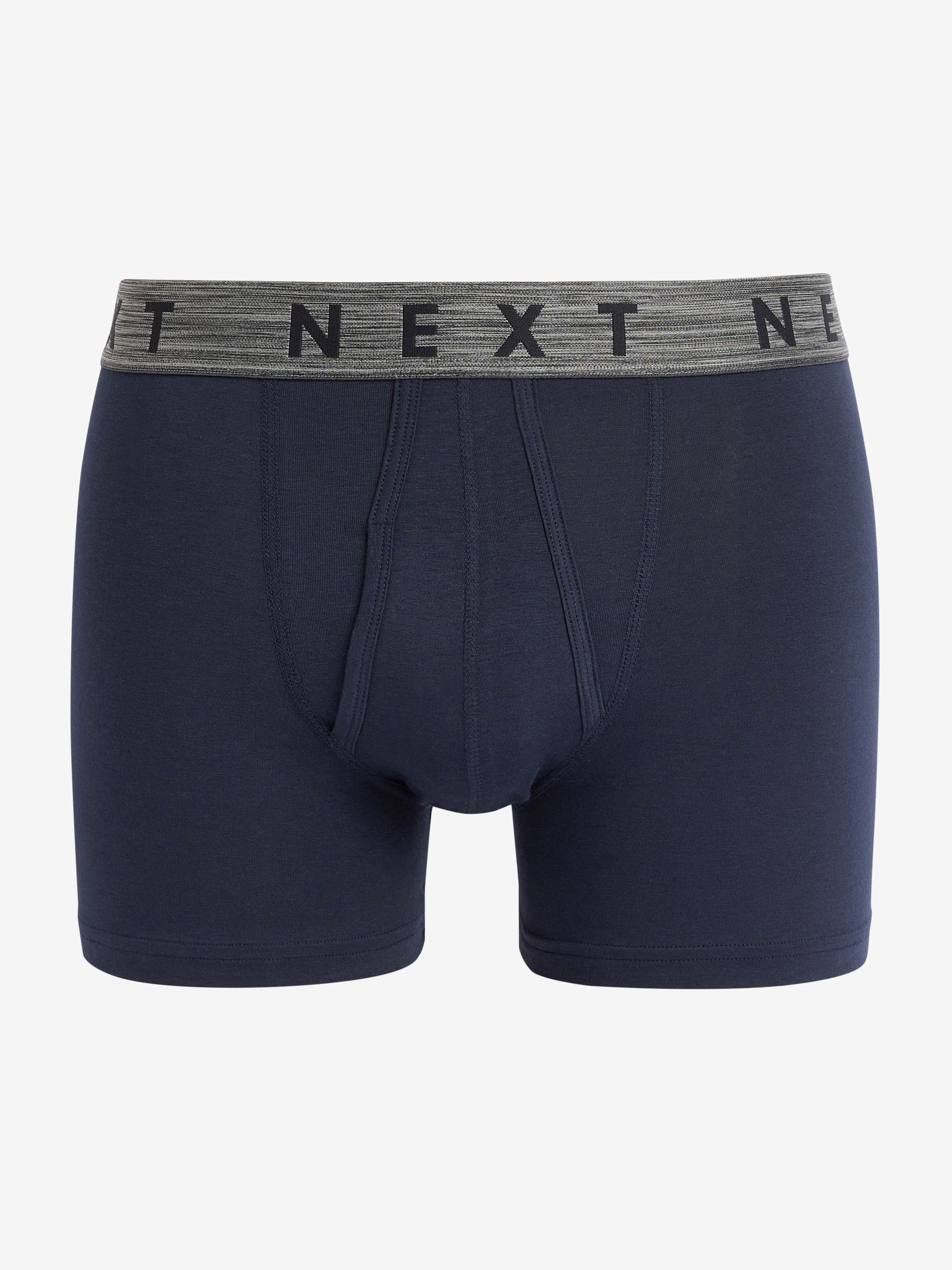 Buy Blue/Grey Modal Signature A-Front Boxers 4 Pack from the Next UK ...