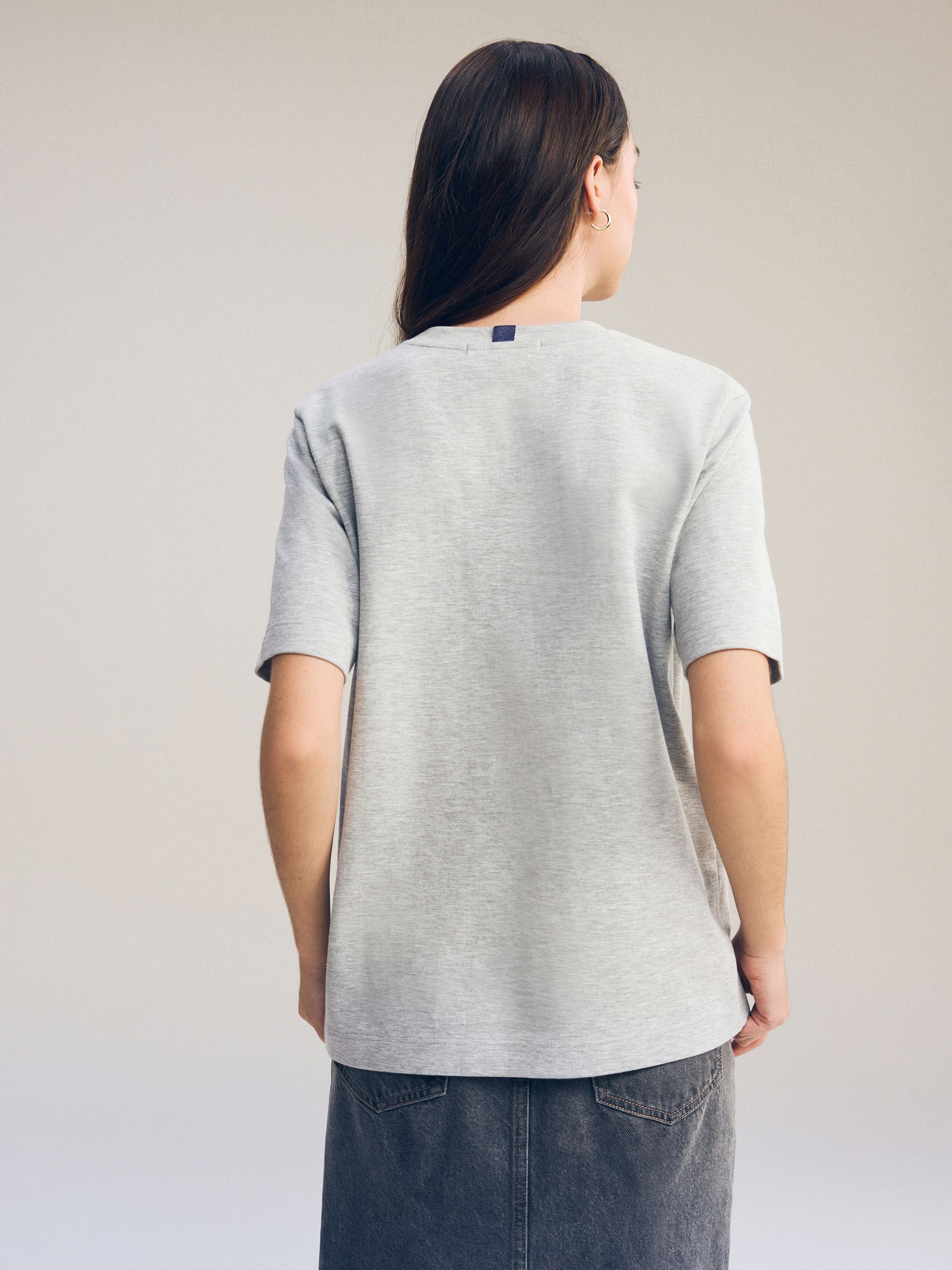 Buy Grey Heavyweight Short Sleeve Crew Neck T-Shirt from Next Romania