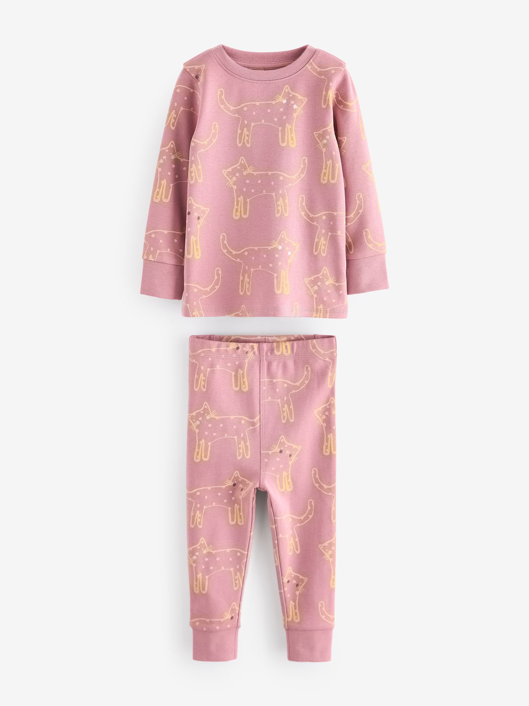 Buy Neutral Character Printed Snuggle Pyjamas 3 Pack (9mths-12yrs) from ...