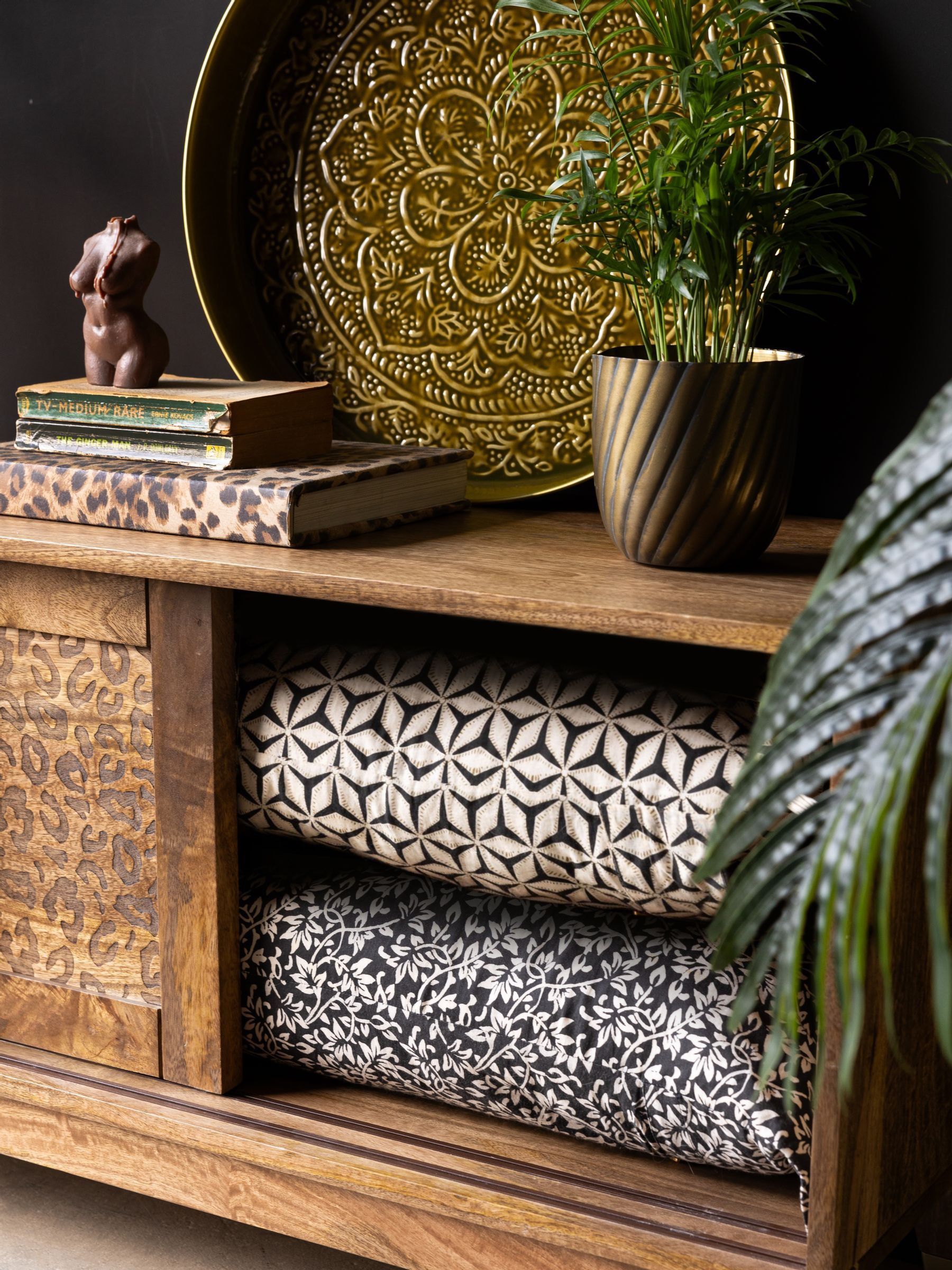 Buy Rockett St George Mango Wood Leopard Print TV Unit from the Next UK ...