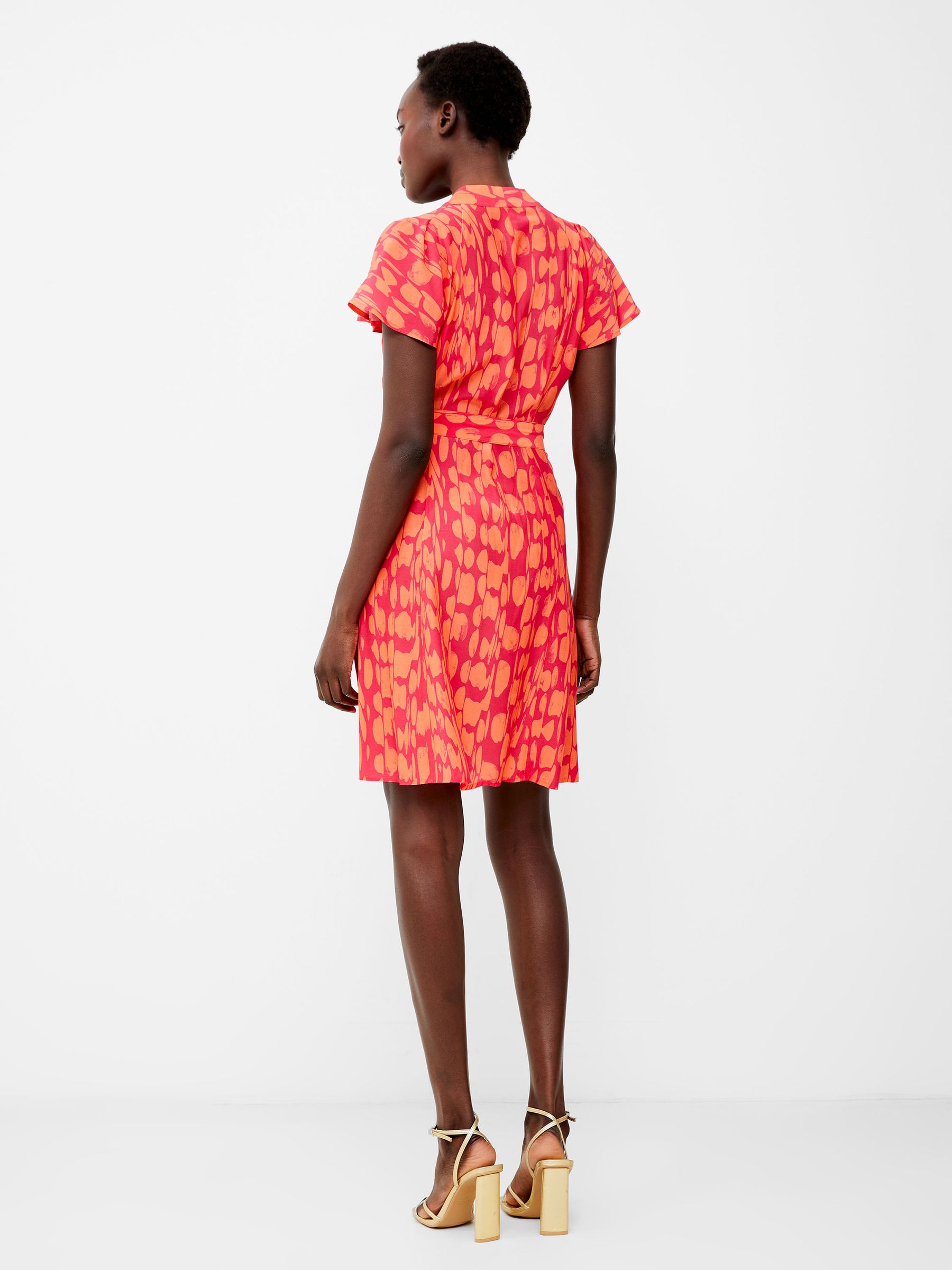 Buy French Connection Orange Islanna Crepe V-Neck Dress from the Next ...