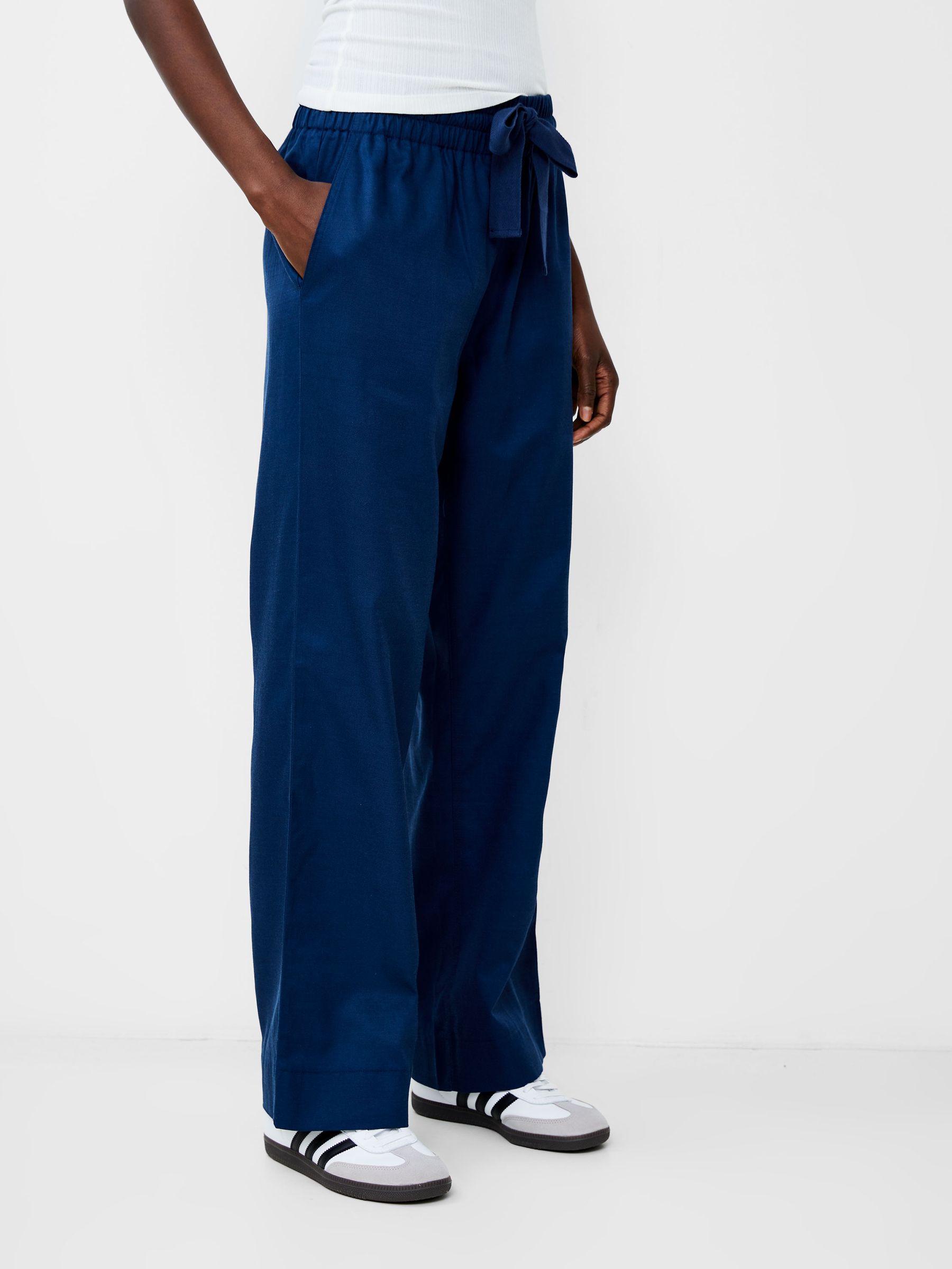 Buy French Connection Blue Bodie Blend Trousers from the Next UK online ...