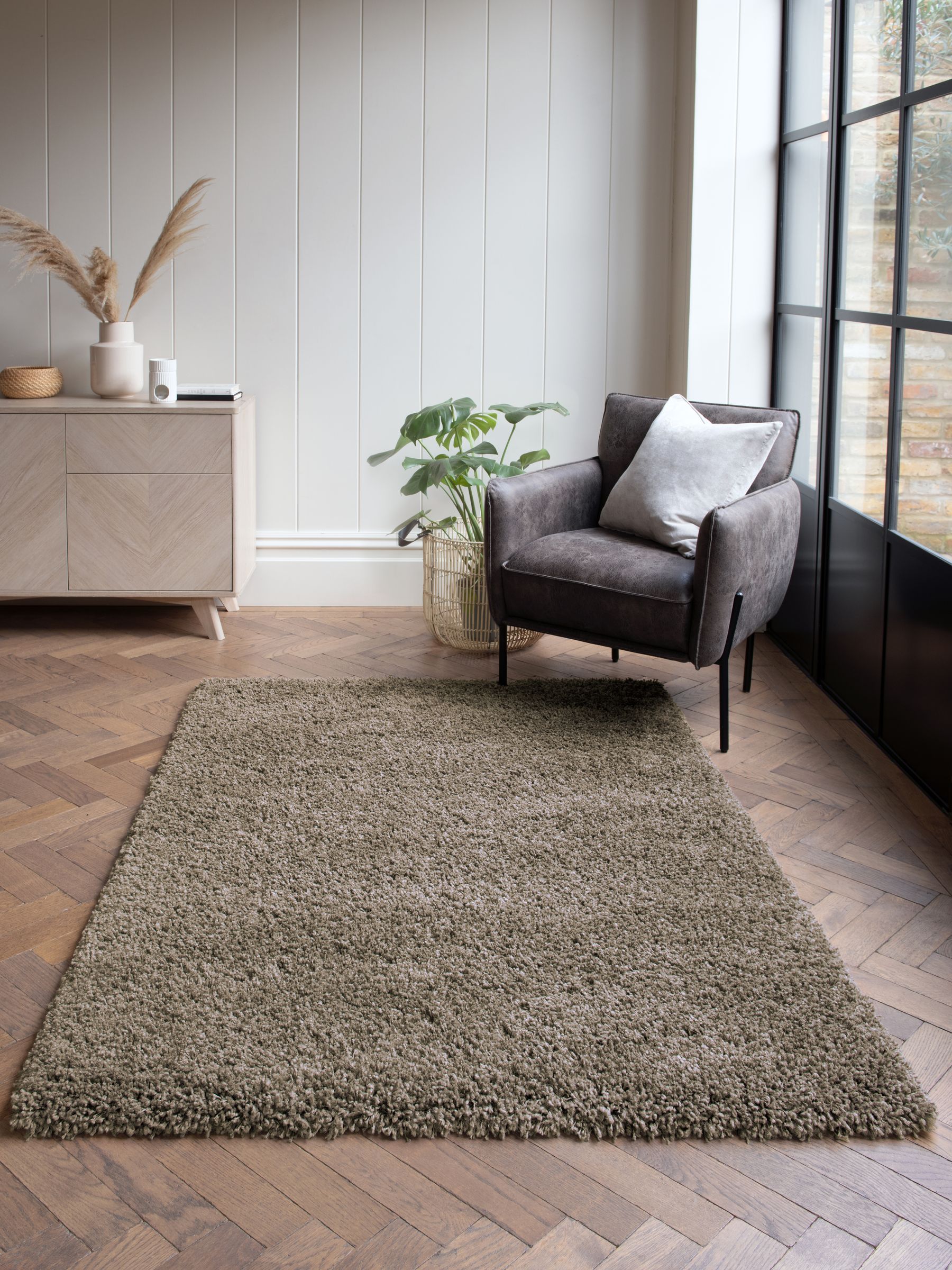Buy Mink Brown Dark Natural Premium Cosy Shaggy Rug from the Next UK ...