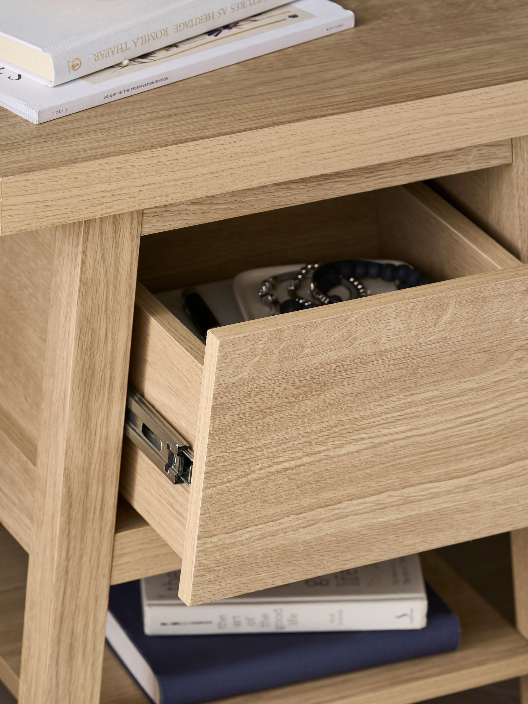 Buy Light Oak Effect Bedside Table from the Next UK online shop