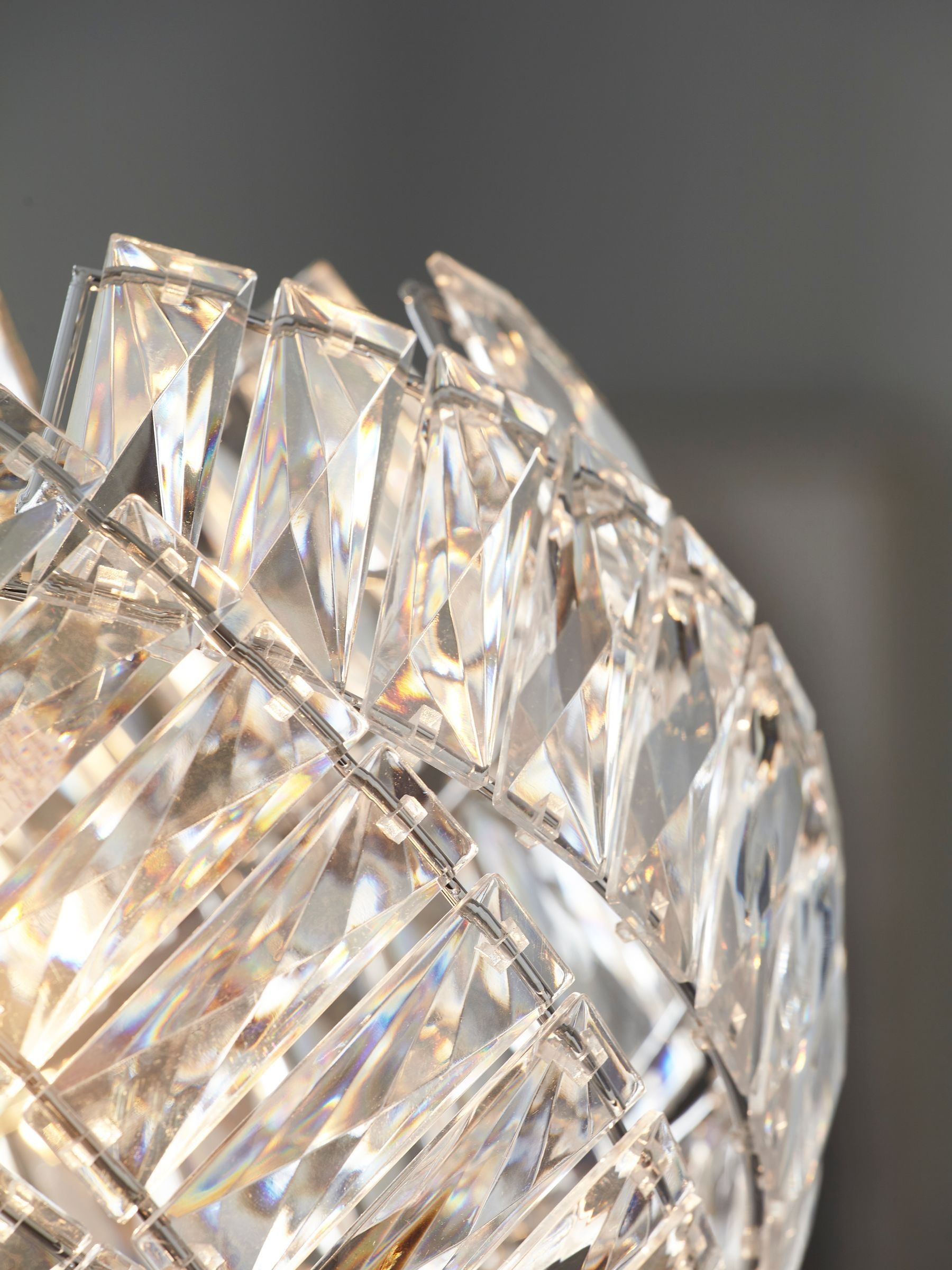 Buy Chrome Belgravia Easy Fit Shade Ceiling Light from Next Ireland