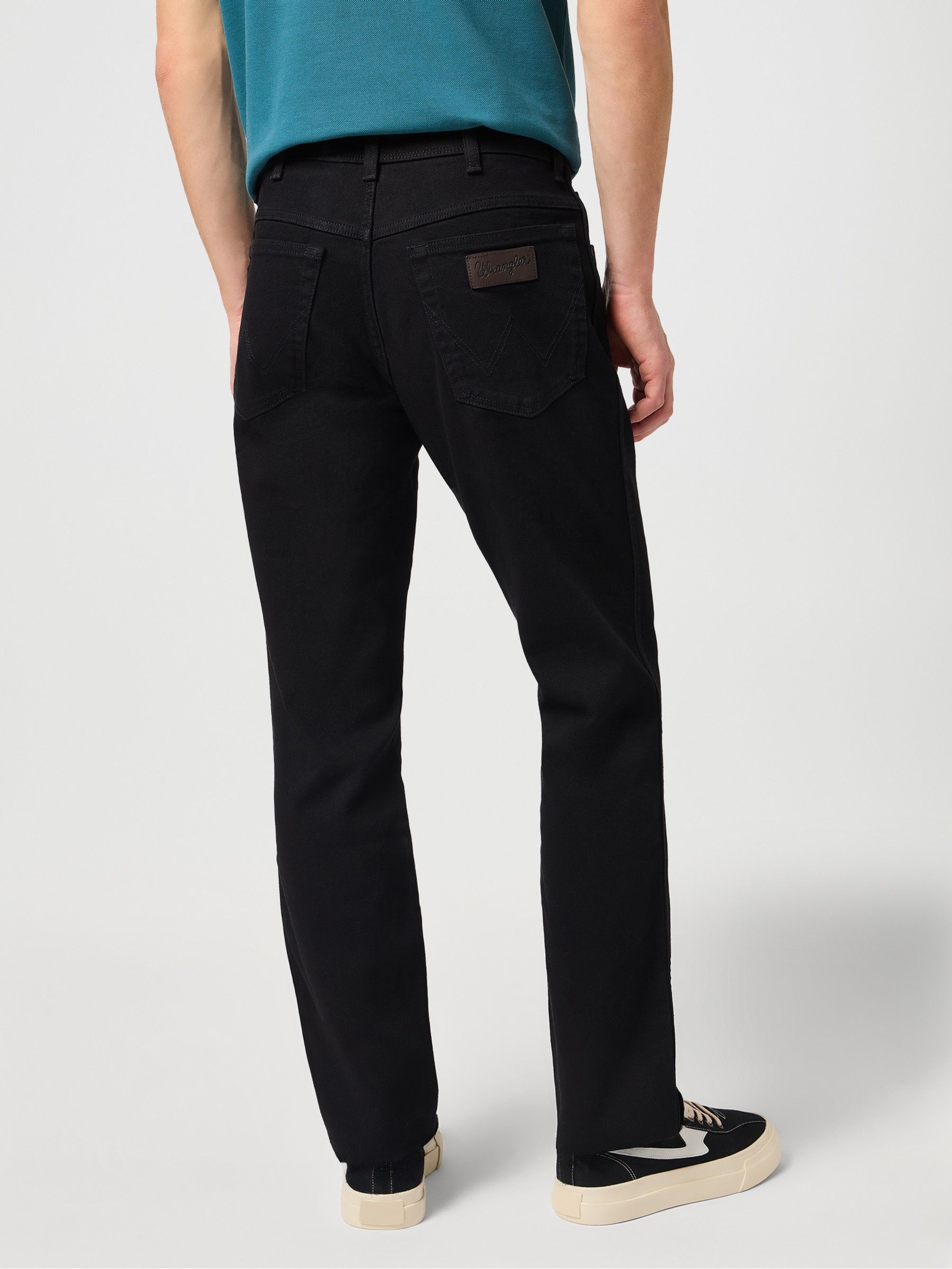 Buy Wrangler Black Straight Fit Texas Authentic Jeans from Next Ireland