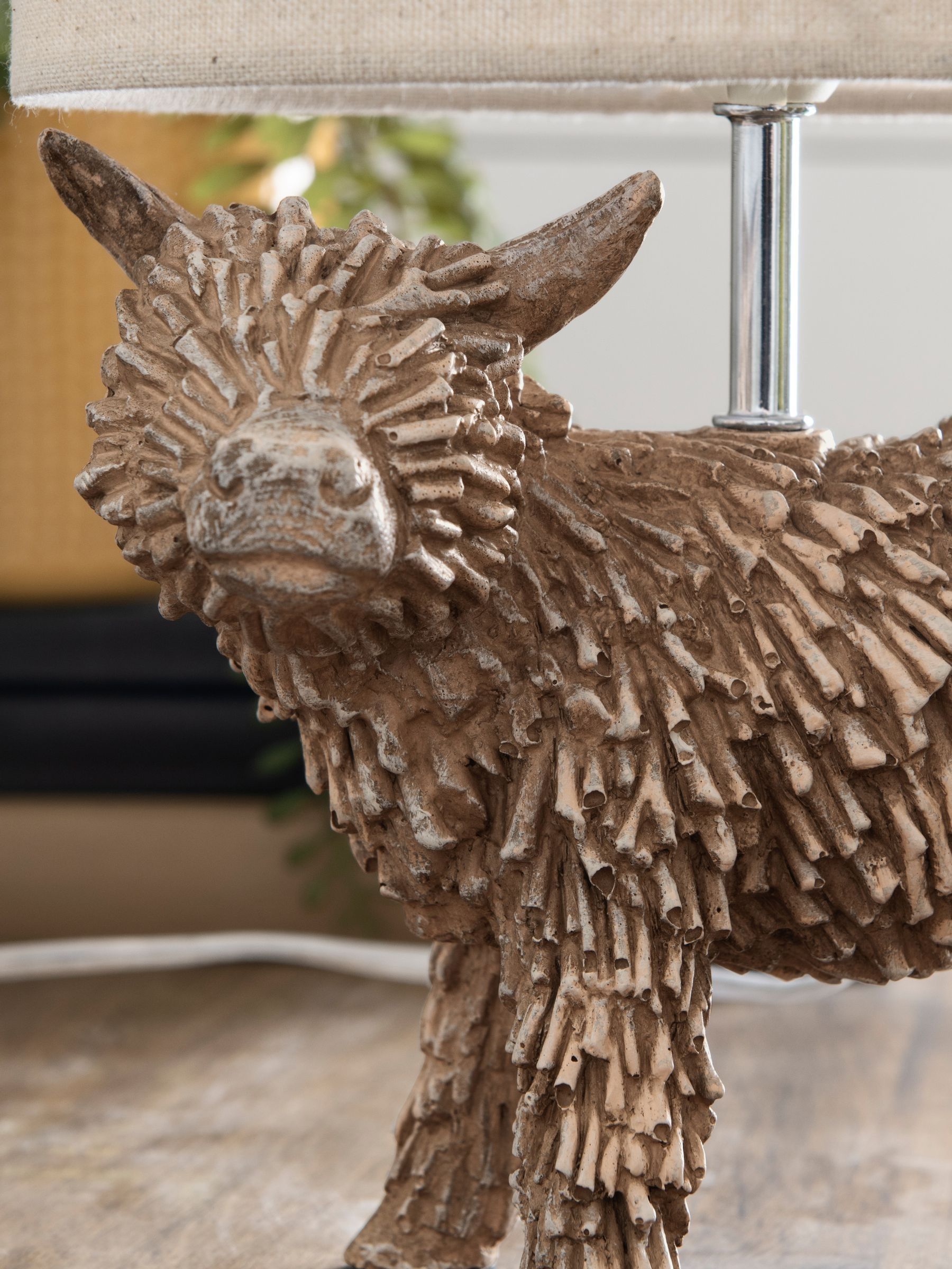 Buy Natural Hamish The Highland Cow Table Lamp from the Next UK online shop