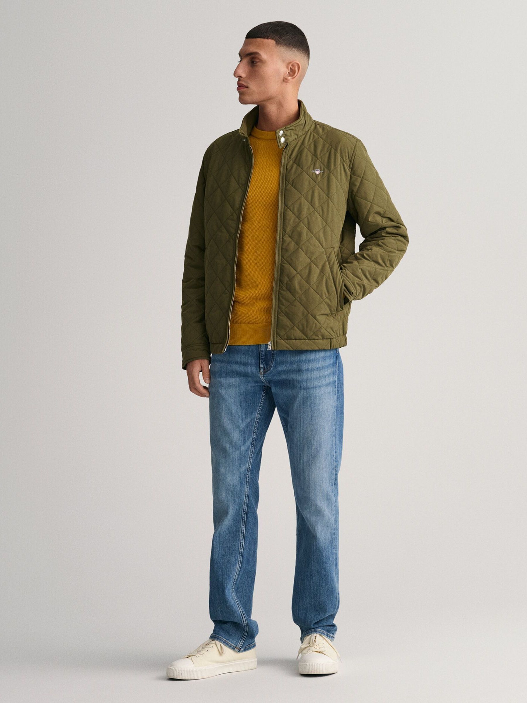 Buy GANT Green Quilted Windcheater Jacket from the Next UK online shop