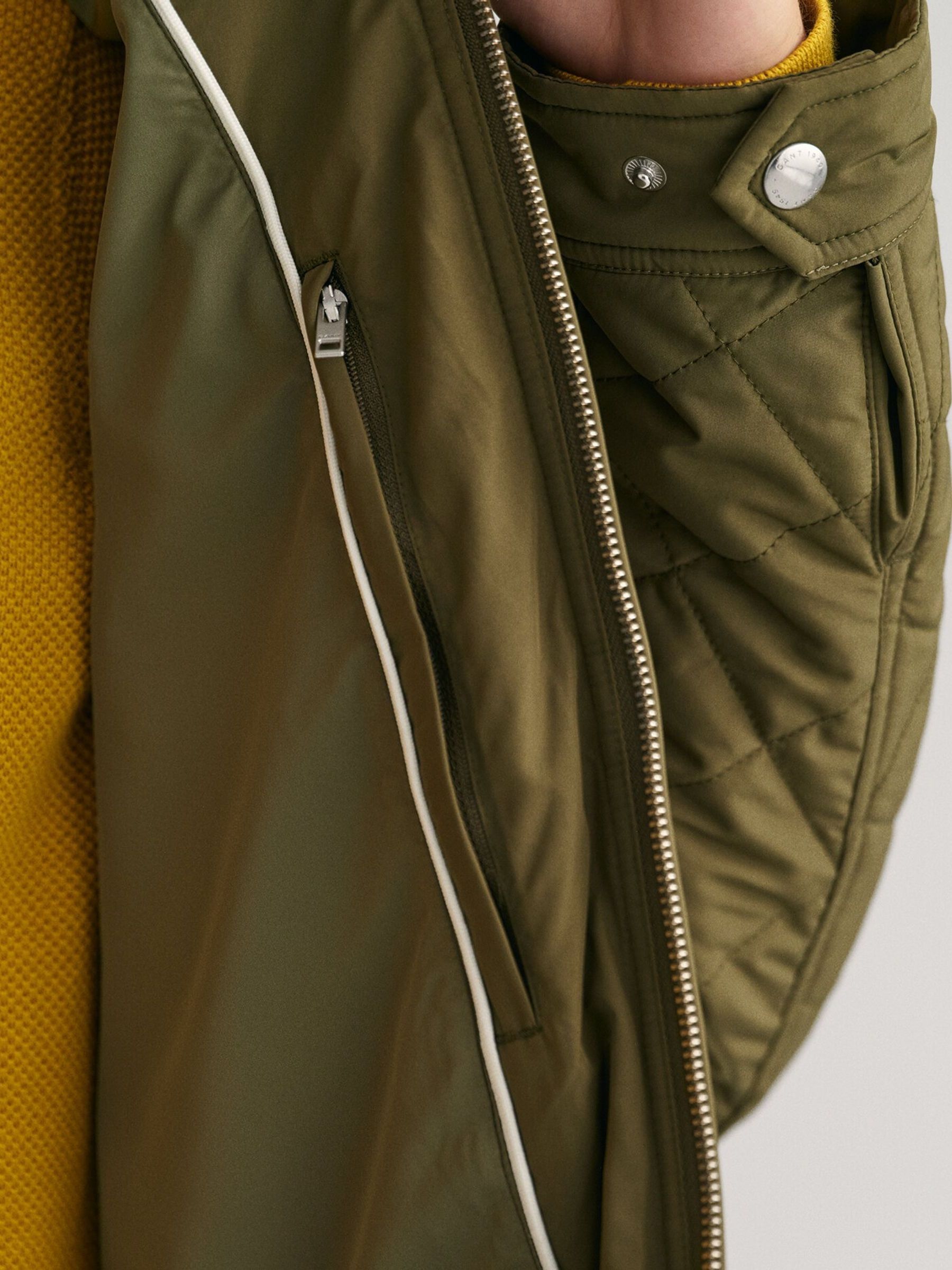 Buy GANT Green Quilted Windcheater Jacket from the Next UK online shop