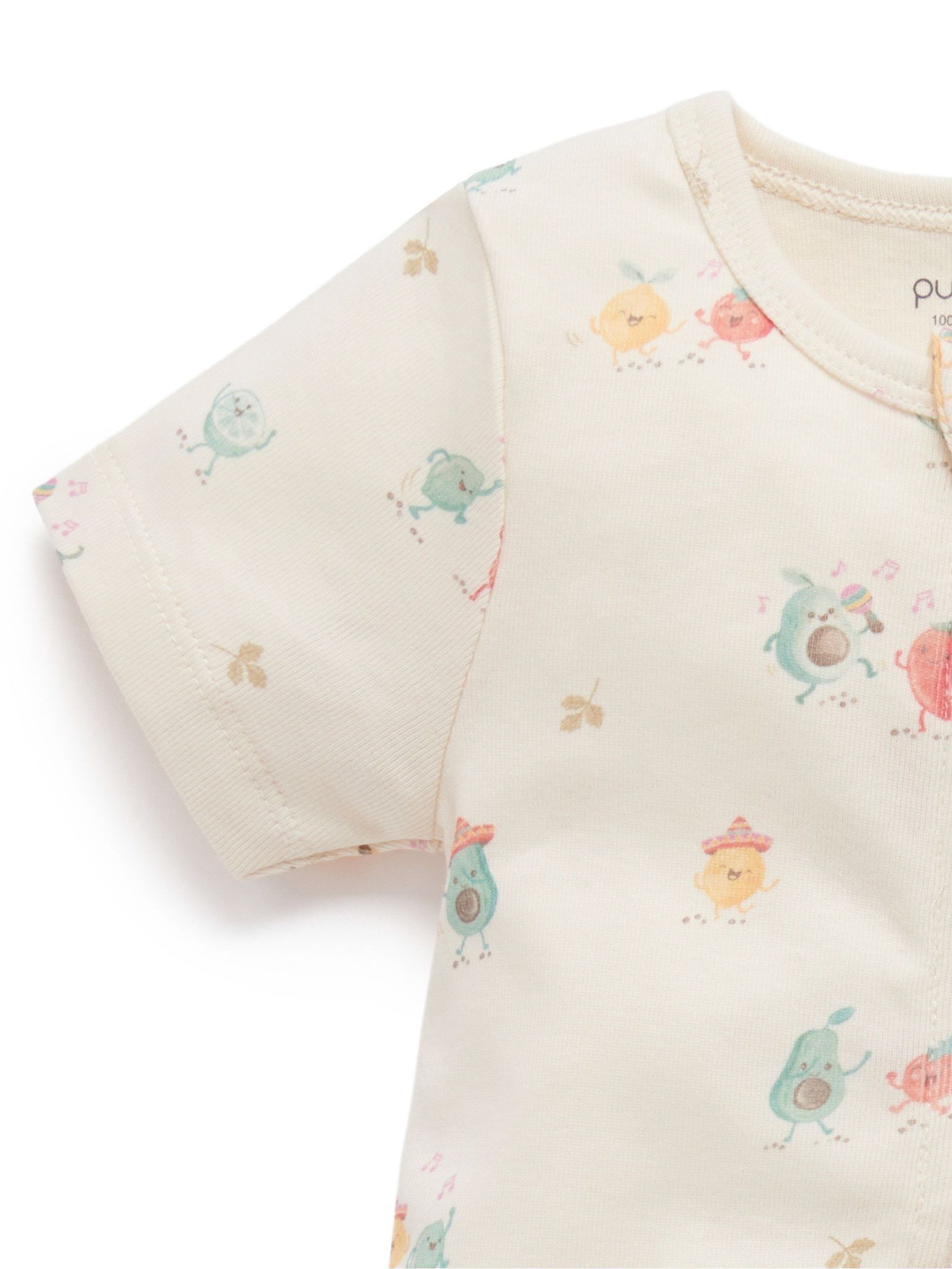 Buy Purebaby Blue Short Sleeve Zip Rompers 2 Pack from Next Hong Kong