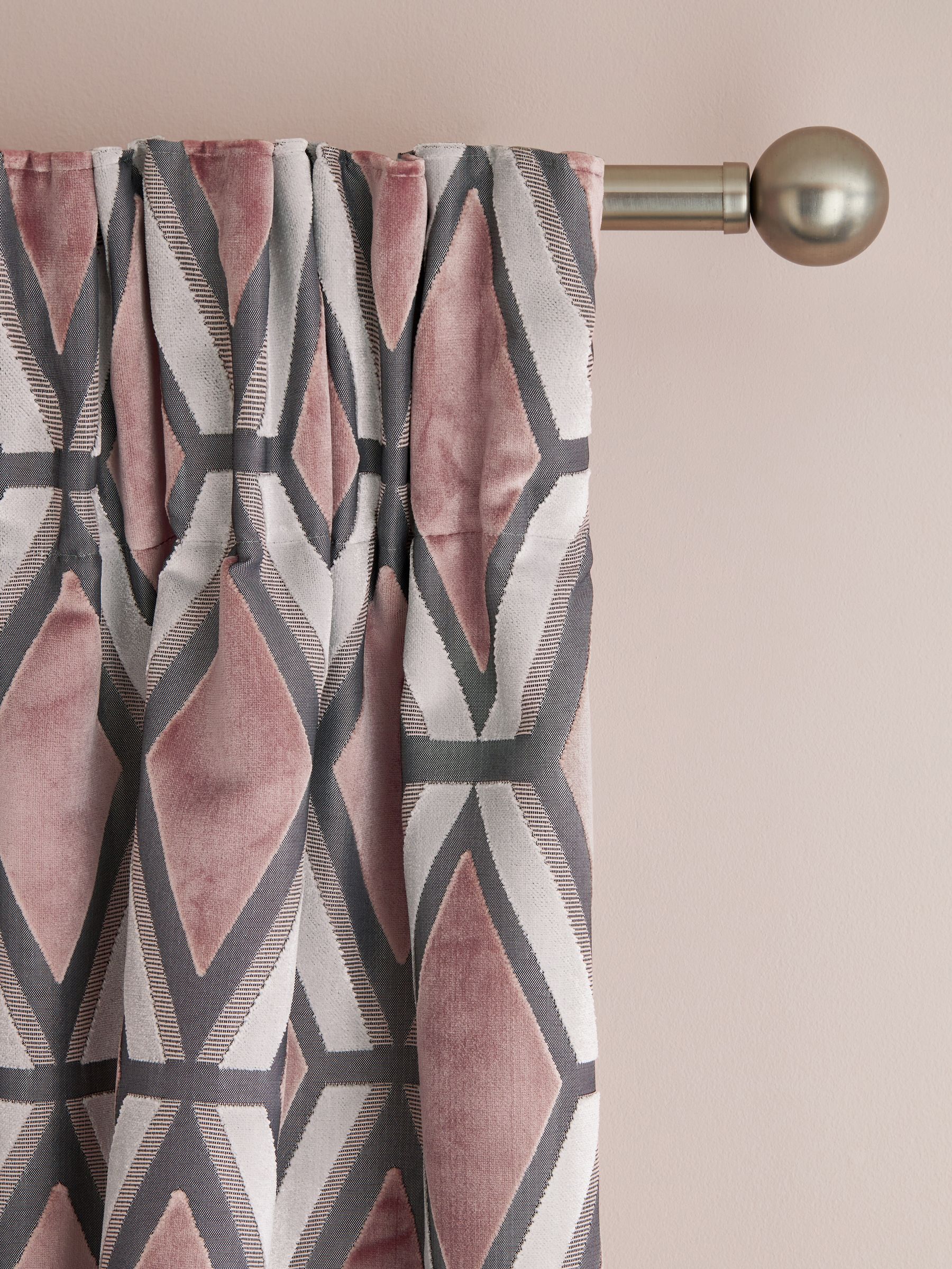 Buy Blush Pink Next Collection Luxe Heavyweight Geometric Cut Velvet ...